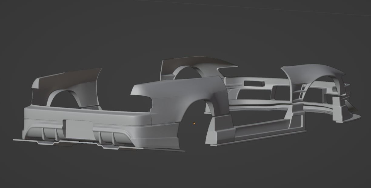 S13 Origin Labo Racing Line Bodykit 3D model | CGTrader