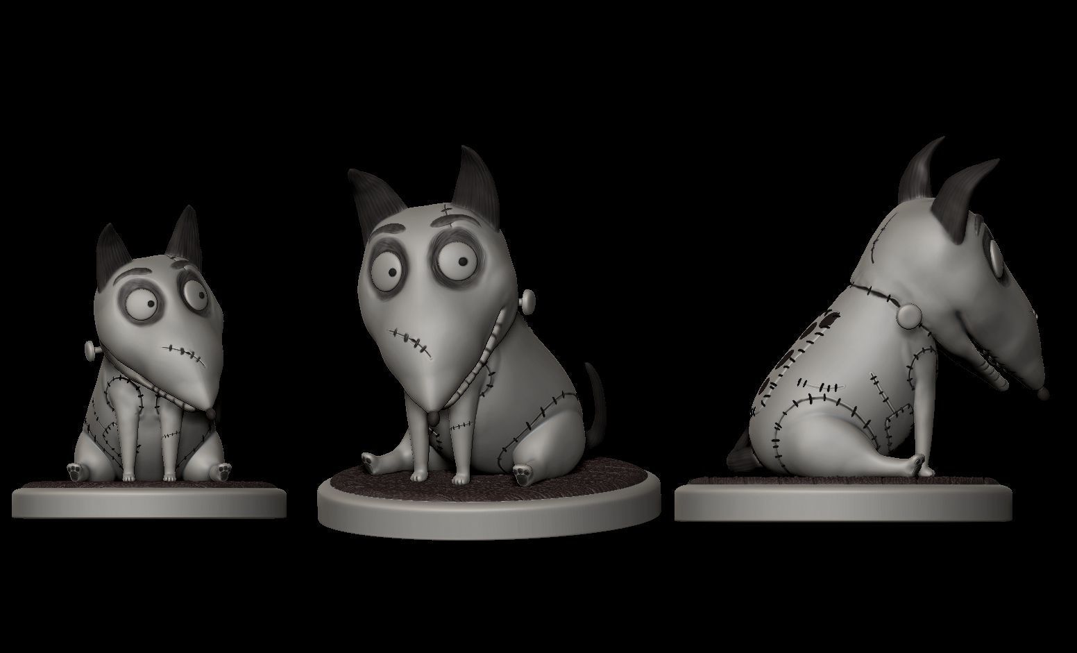 Sparky pelicula Frankenweenie 2012 - Tim Burton - Disney 3D model 3D ...