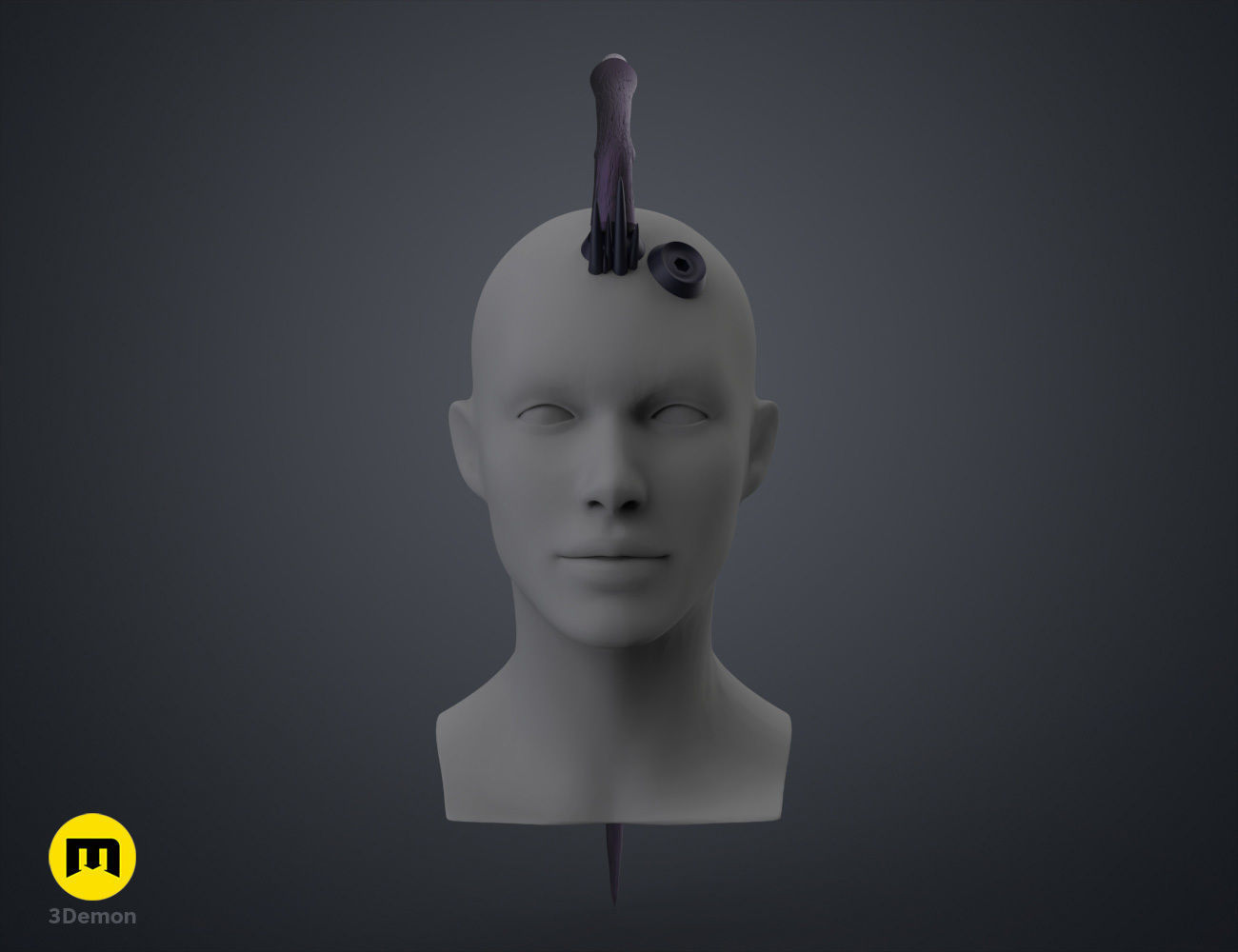 Kerrigan Hair and Horns - StarCraft 3D model 3D printable | CGTrader