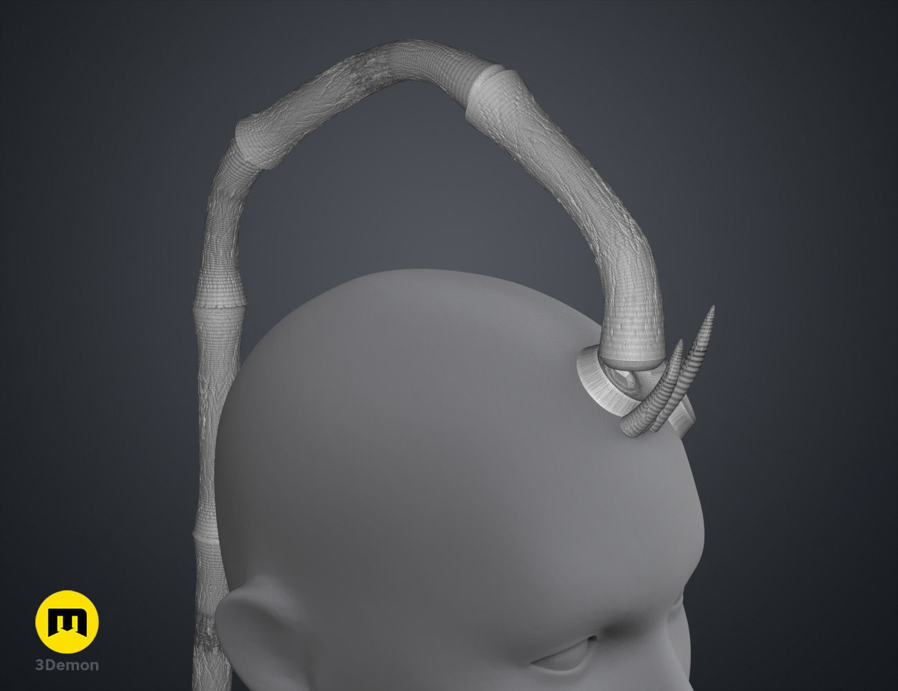 Kerrigan Hair and Horns - StarCraft 3D model 3D printable | CGTrader