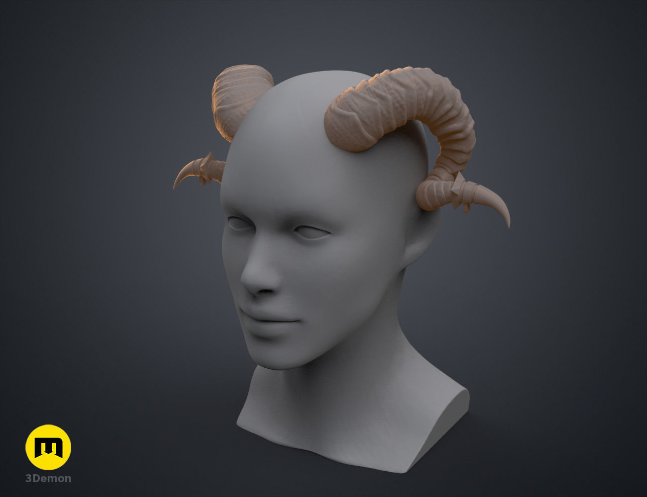 Jester Lavorre Horns - Critical Role 3D model 3D printable | CGTrader