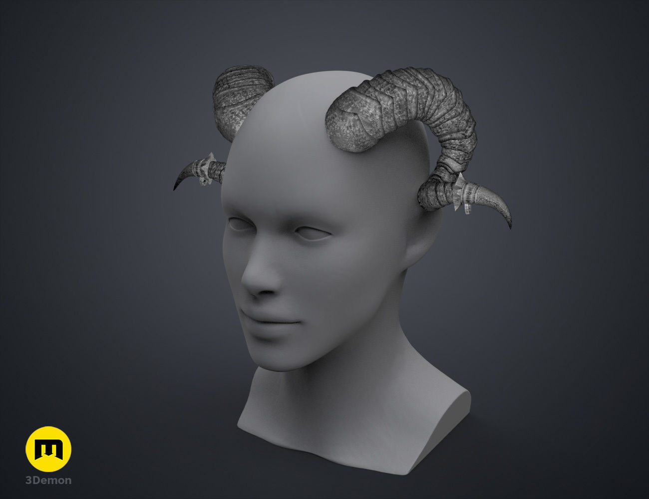 Jester Lavorre Horns - Critical Role 3D model 3D printable | CGTrader