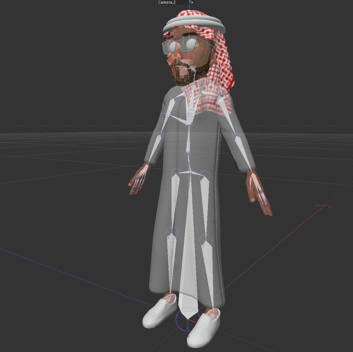 3D model Arab man Rigged Character 3d Model VR / AR / low-poly | CGTrader