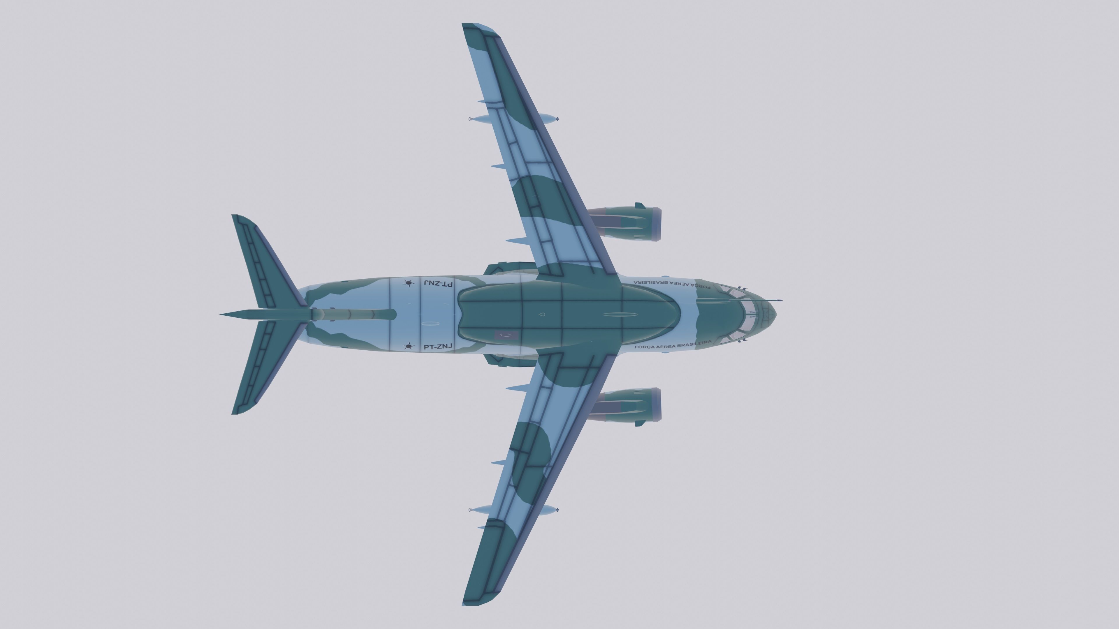 3D model Embraer KC-390 Millennium FAB VR / AR / low-poly | CGTrader