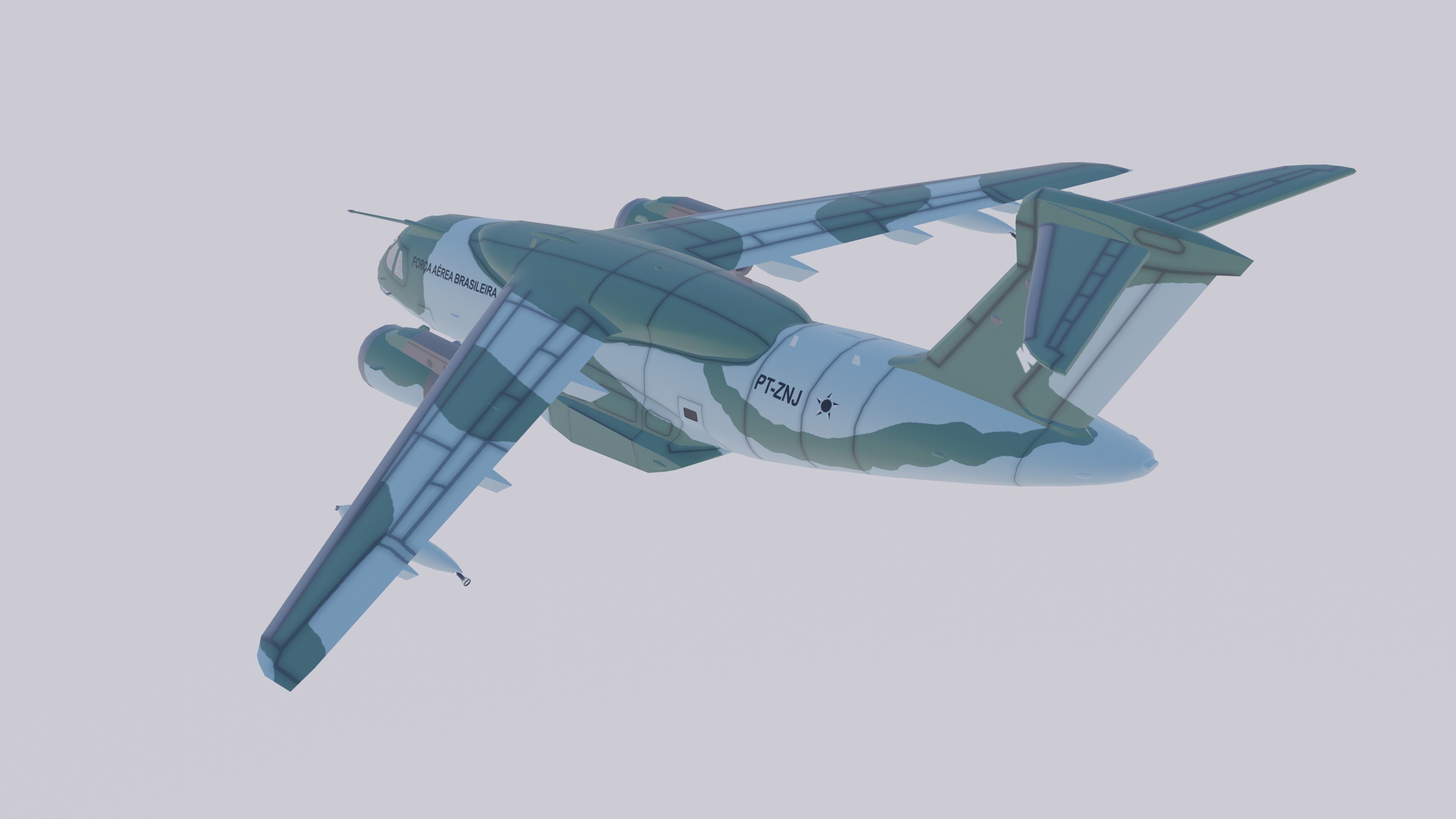 3D model Embraer KC-390 Millennium FAB VR / AR / low-poly | CGTrader
