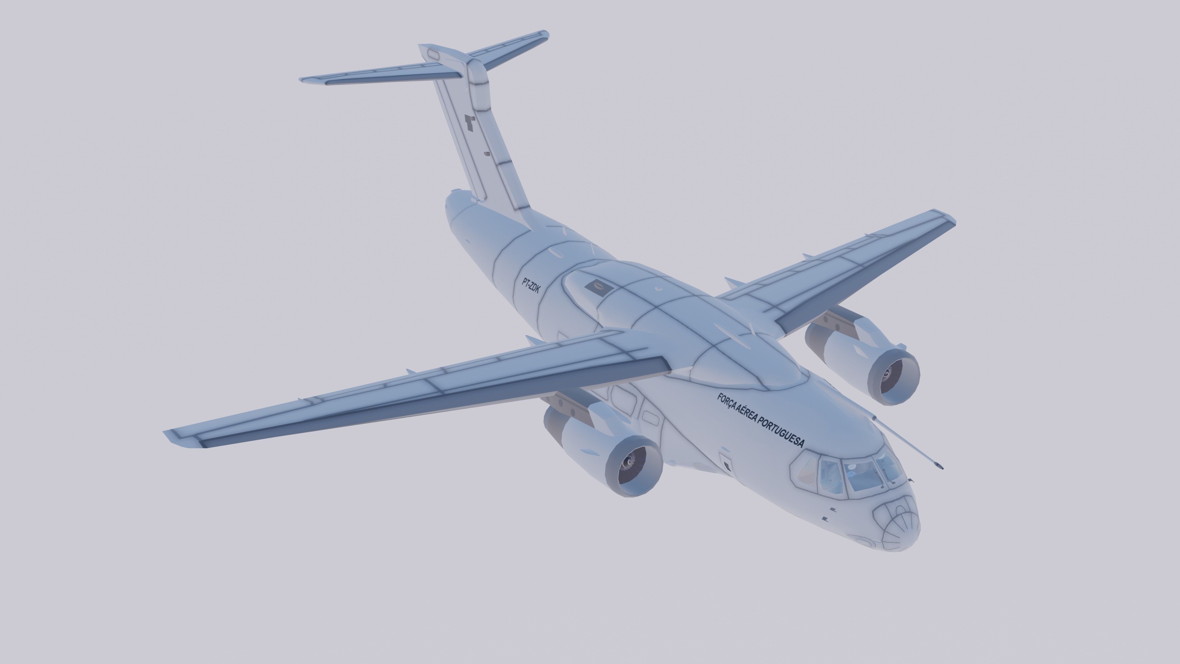 3D model Embraer C-390 Millennium Portugal VR / AR / low-poly | CGTrader