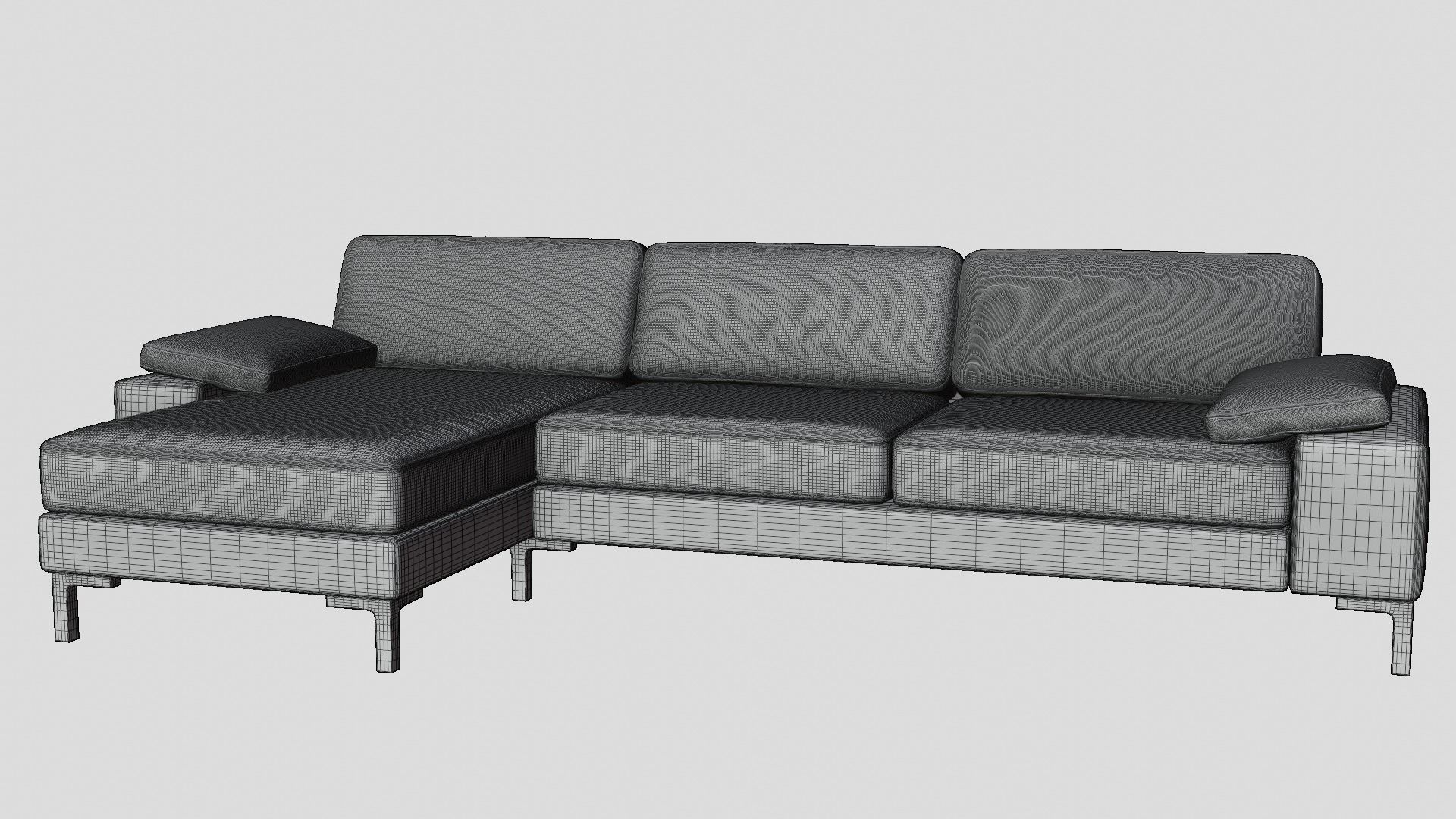 Arena Sectional - Chaise 3D model | CGTrader