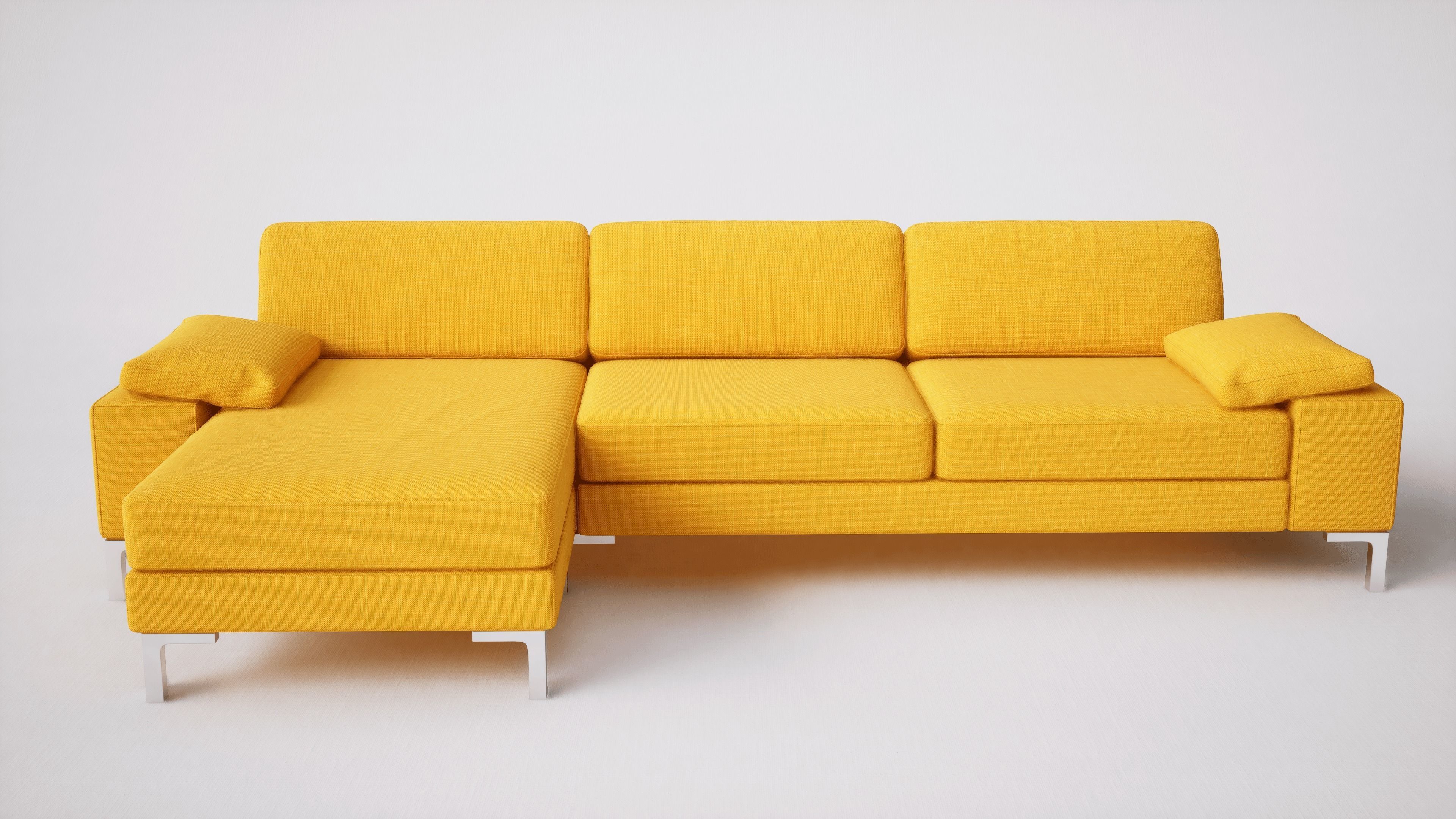Arena Sectional - Chaise 3D model | CGTrader