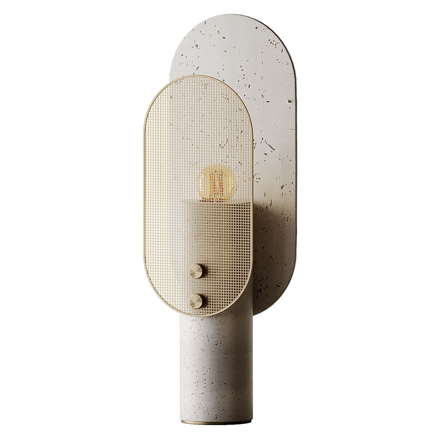 Travertino Nostalgia Table Lamp by Saccal Design House 3D model | CGTrader