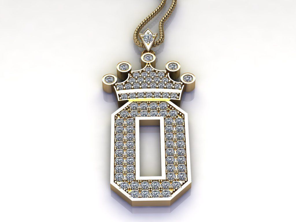 Alphabet Diamond Letter O 3D model | CGTrader