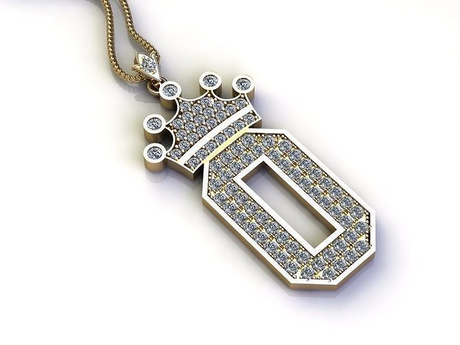 Alphabet Diamond Letter O 3D model | CGTrader