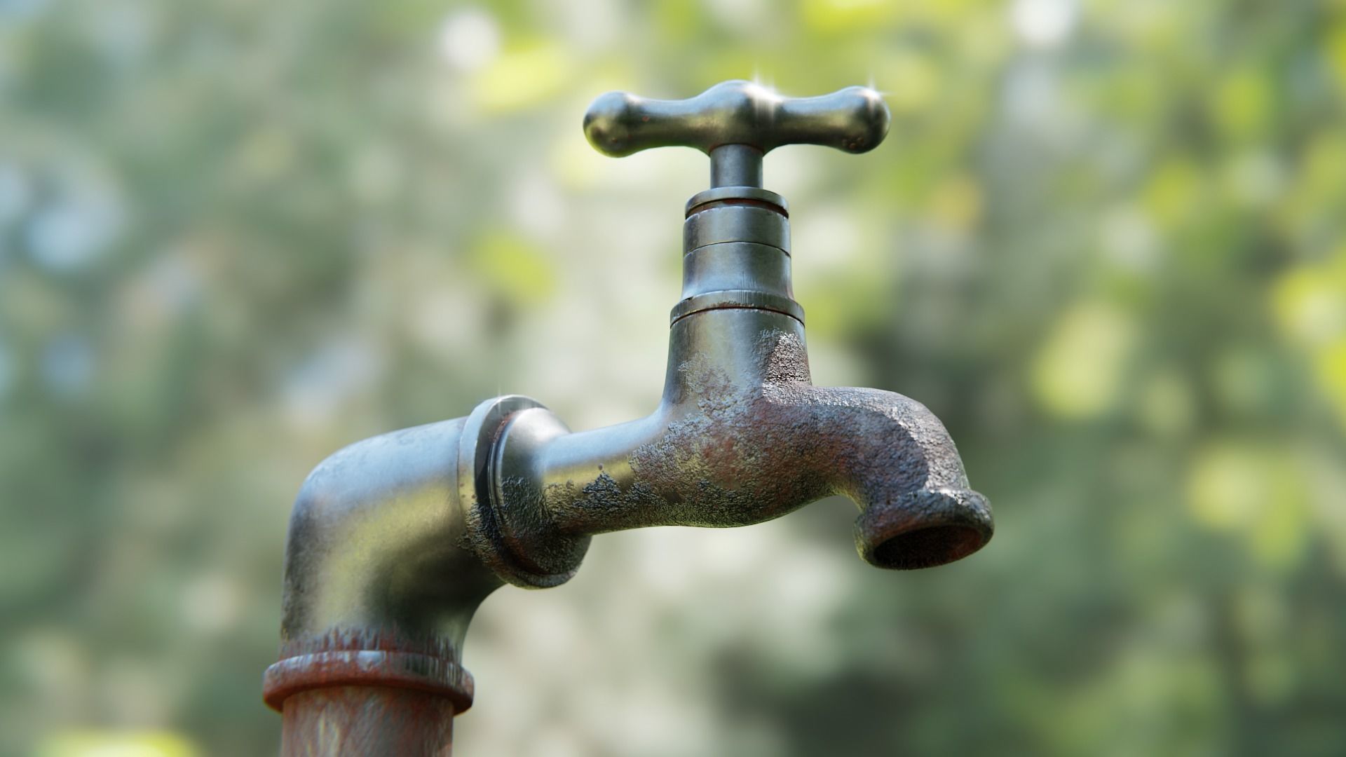 3D model Old rusty faucet VR / AR / low-poly | CGTrader