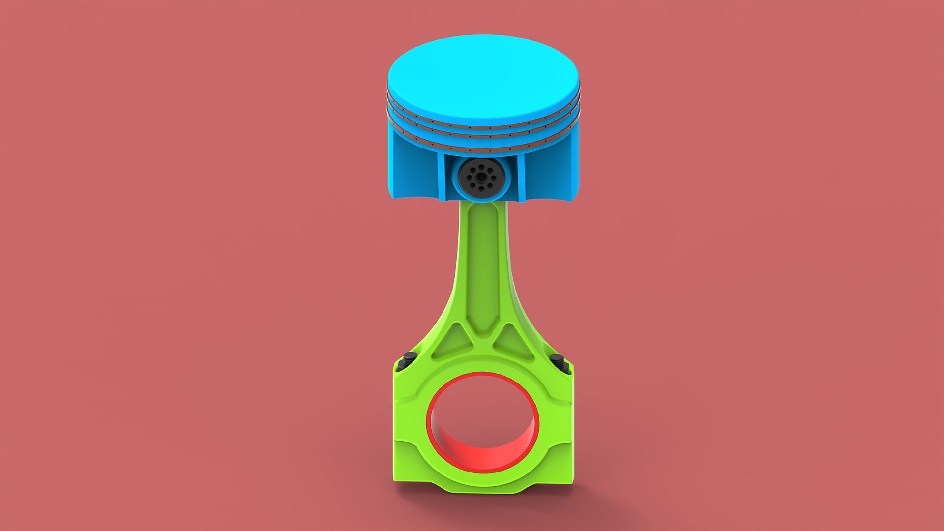 Engine Piston Assembly 3D model 3D printable | CGTrader