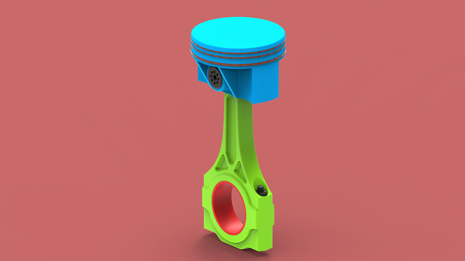 Engine Piston Assembly 3D model 3D printable | CGTrader