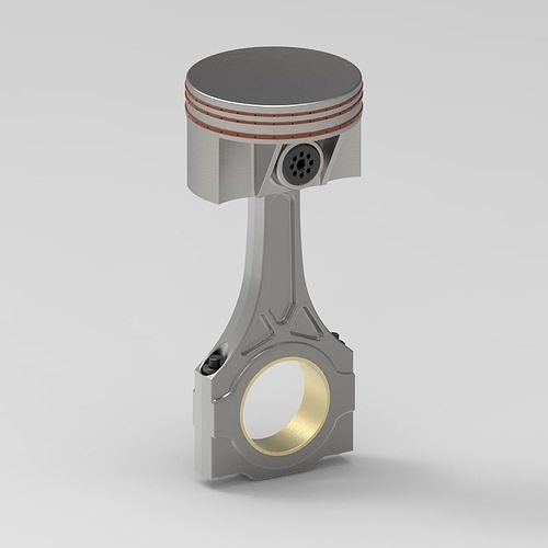 Engine Piston Assembly 3D model 3D printable | CGTrader