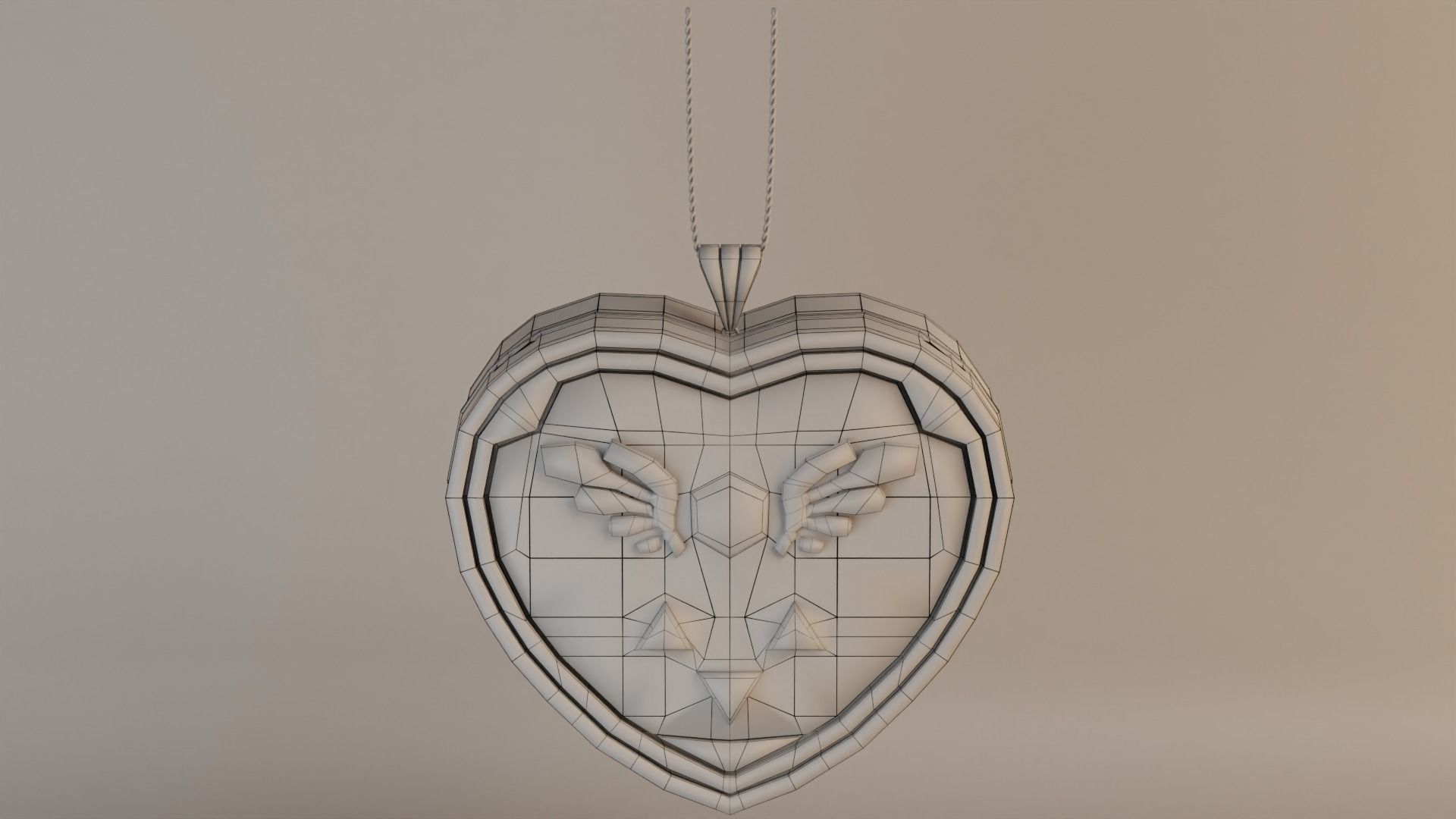 3D model Heart Locket - Undertale VR / AR / low-poly | CGTrader