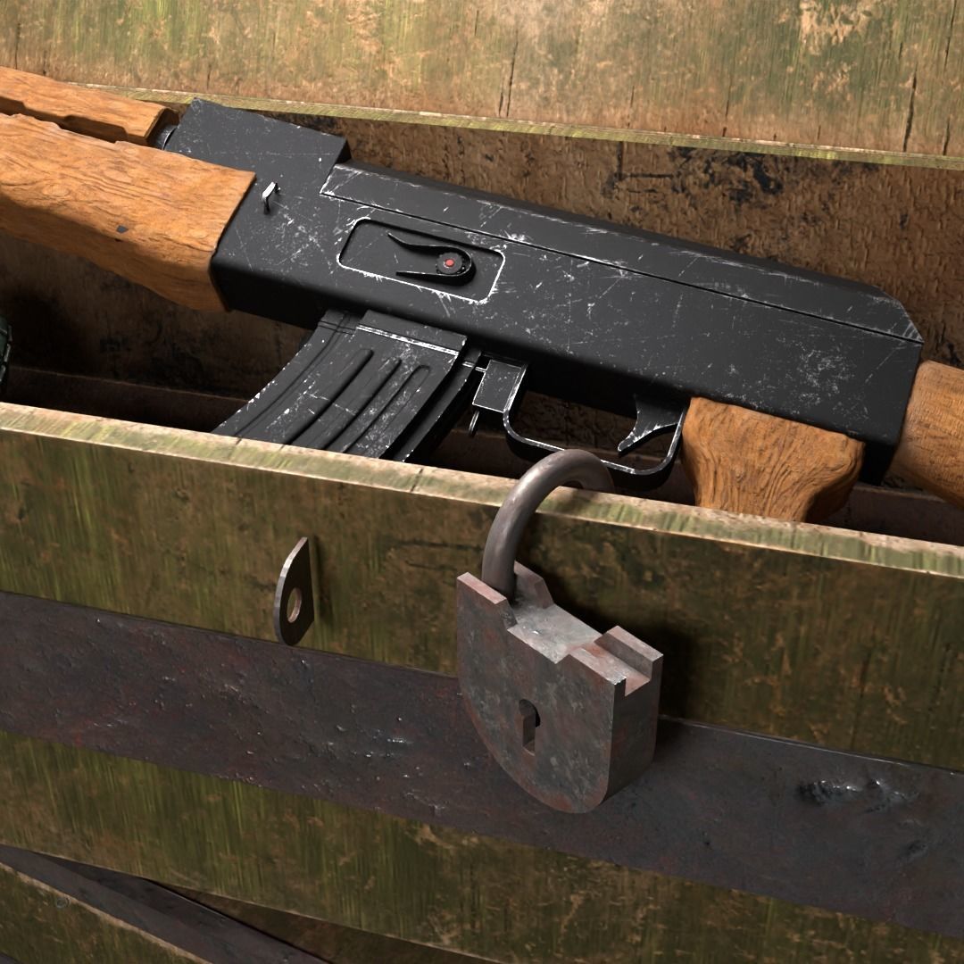 AK-47 free 3D model | CGTrader