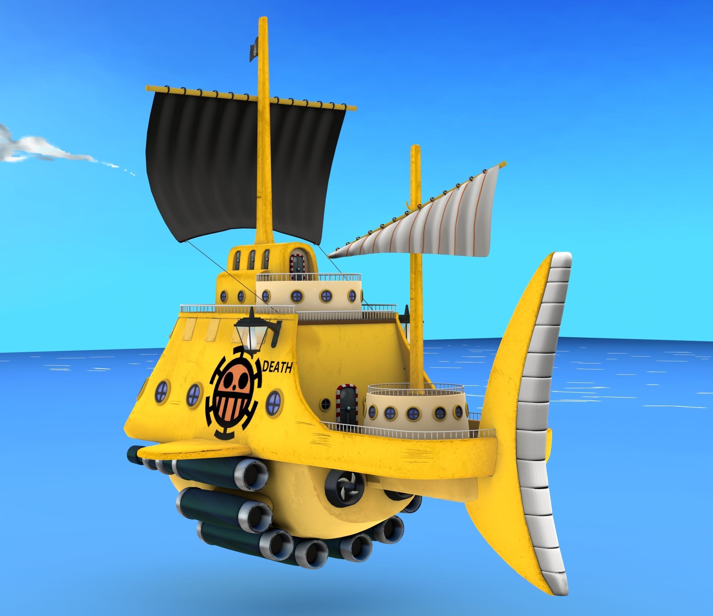 Heart Pirates Polar Tang ship 3D model | CGTrader
