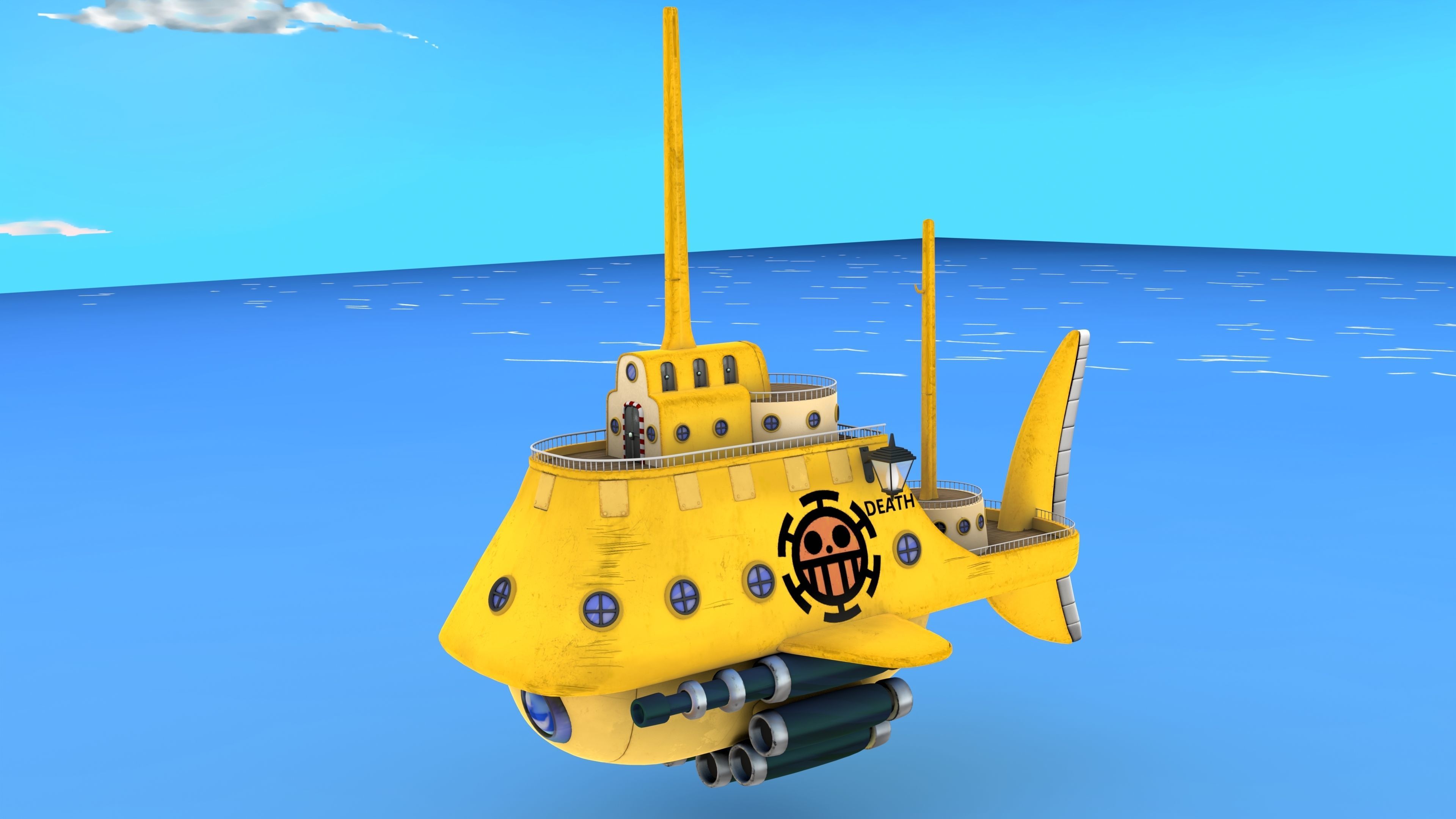 Heart Pirates Polar Tang ship 3D model | CGTrader