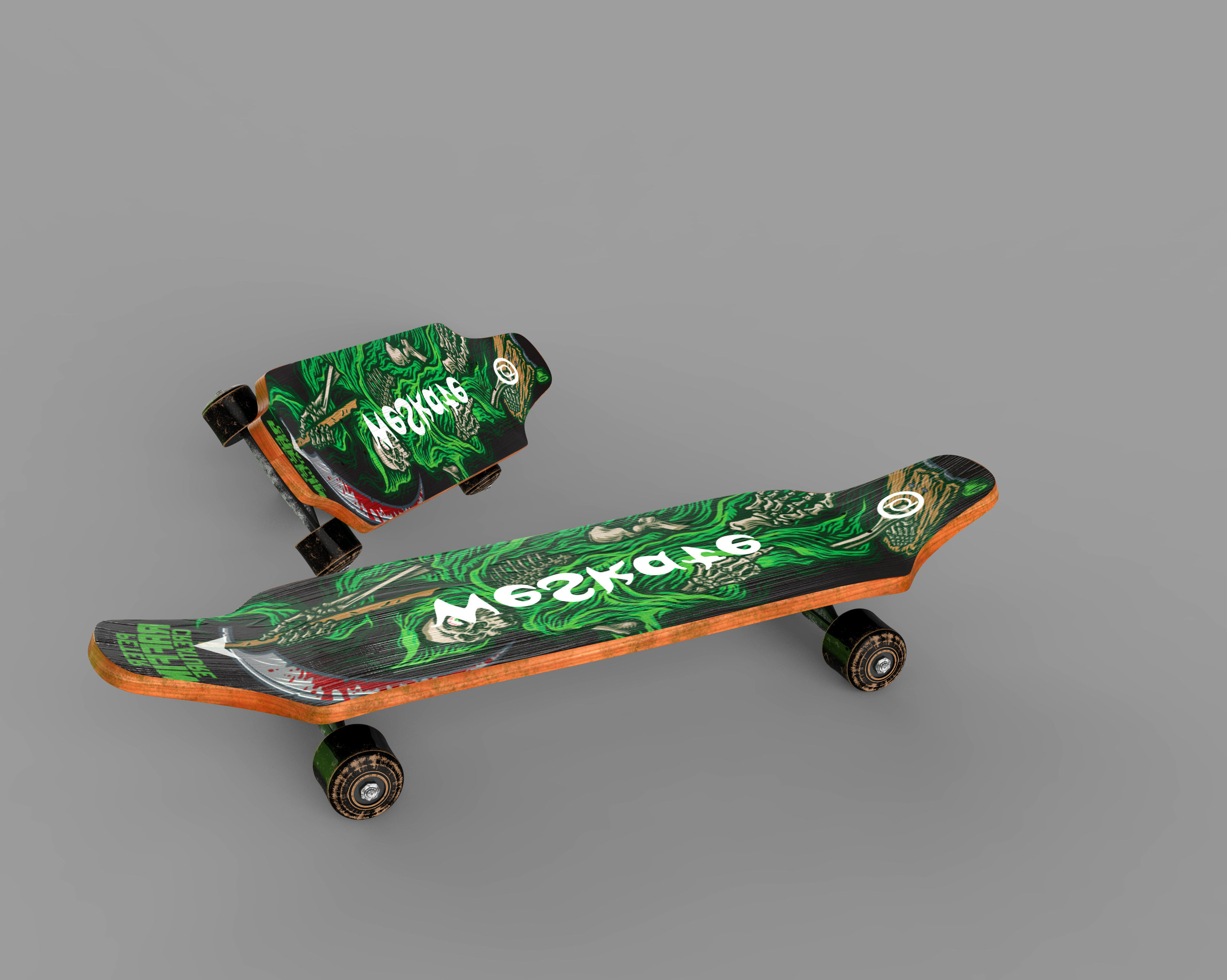 3D model 3D skating-board VR / AR / low-poly | CGTrader