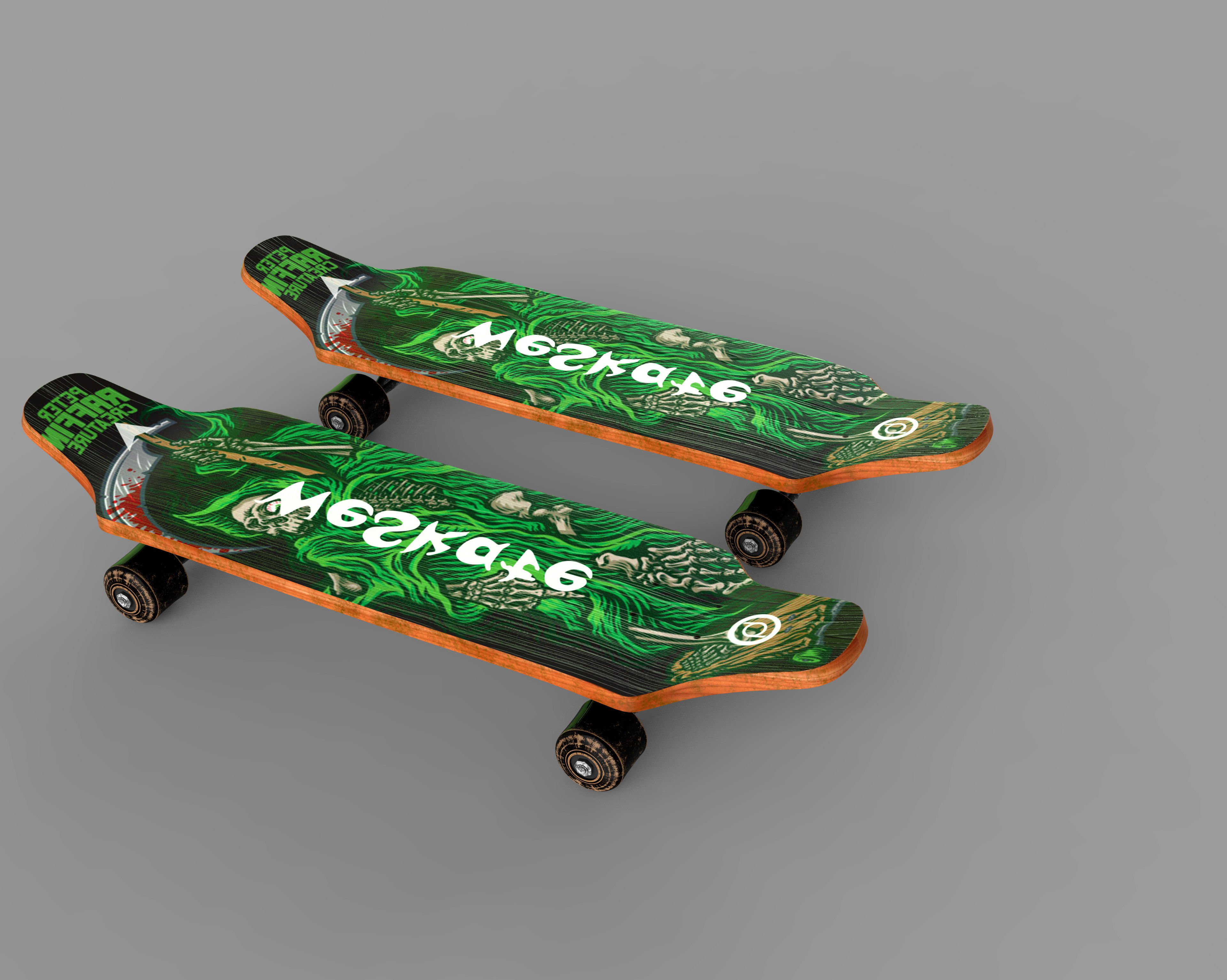 3D model 3D skating-board VR / AR / low-poly | CGTrader