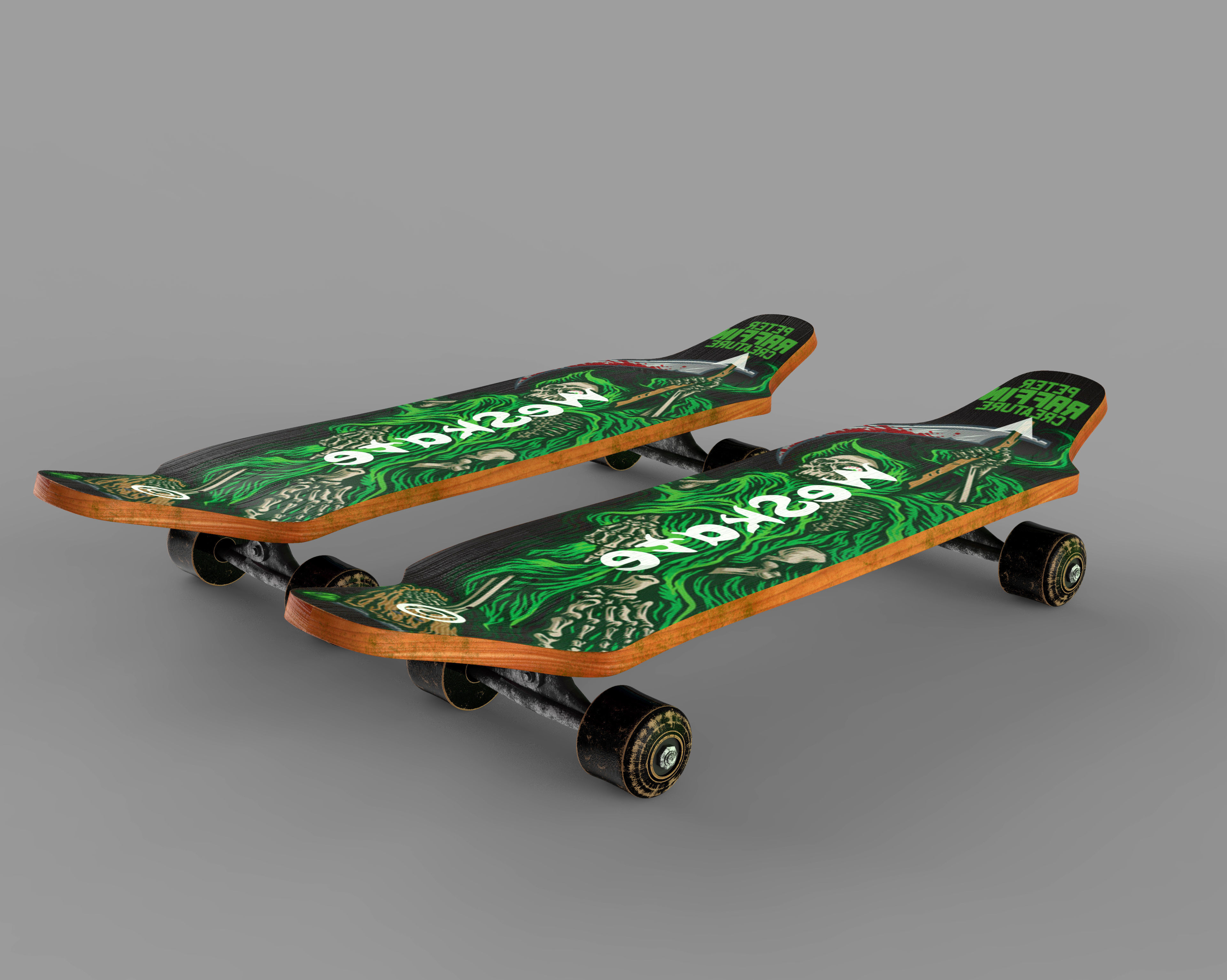 3D model 3D skating-board VR / AR / low-poly | CGTrader