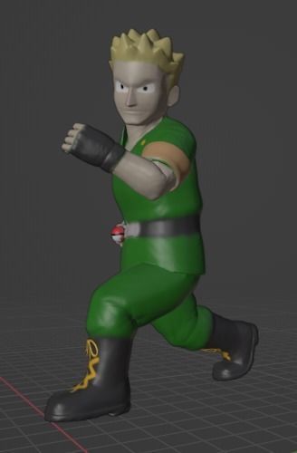gym leader Lt Surge 3D model 3D printable | CGTrader