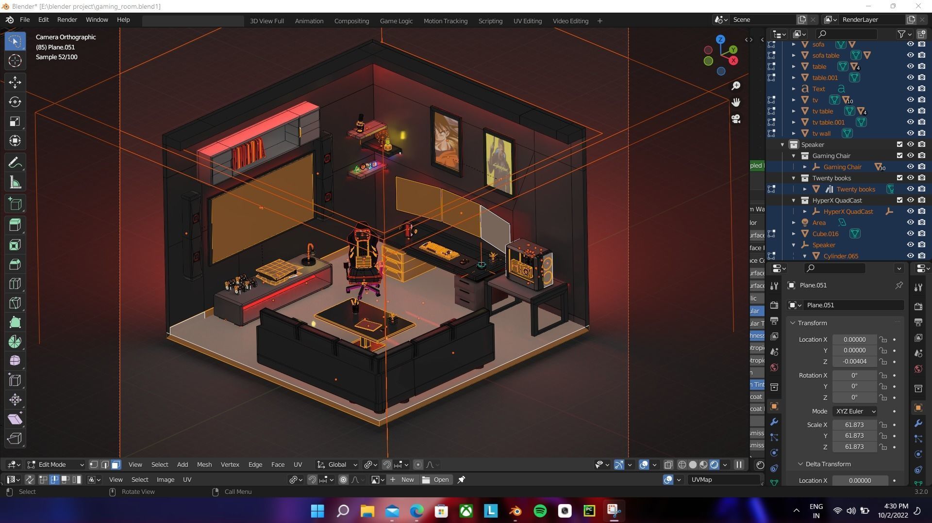 Gaming Room 3D model | CGTrader