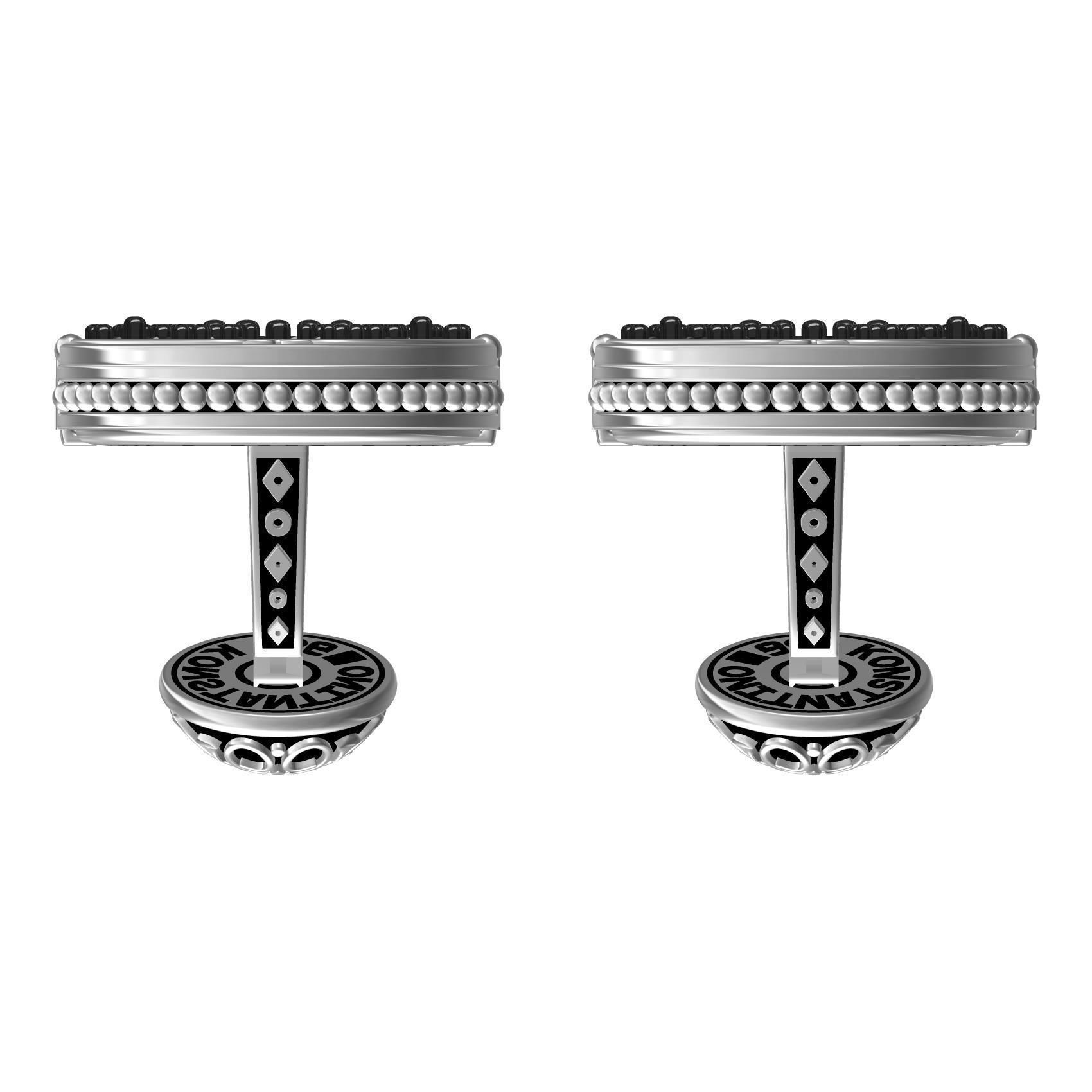 Black Diamond Cufflink 3D model 3D printable | CGTrader
