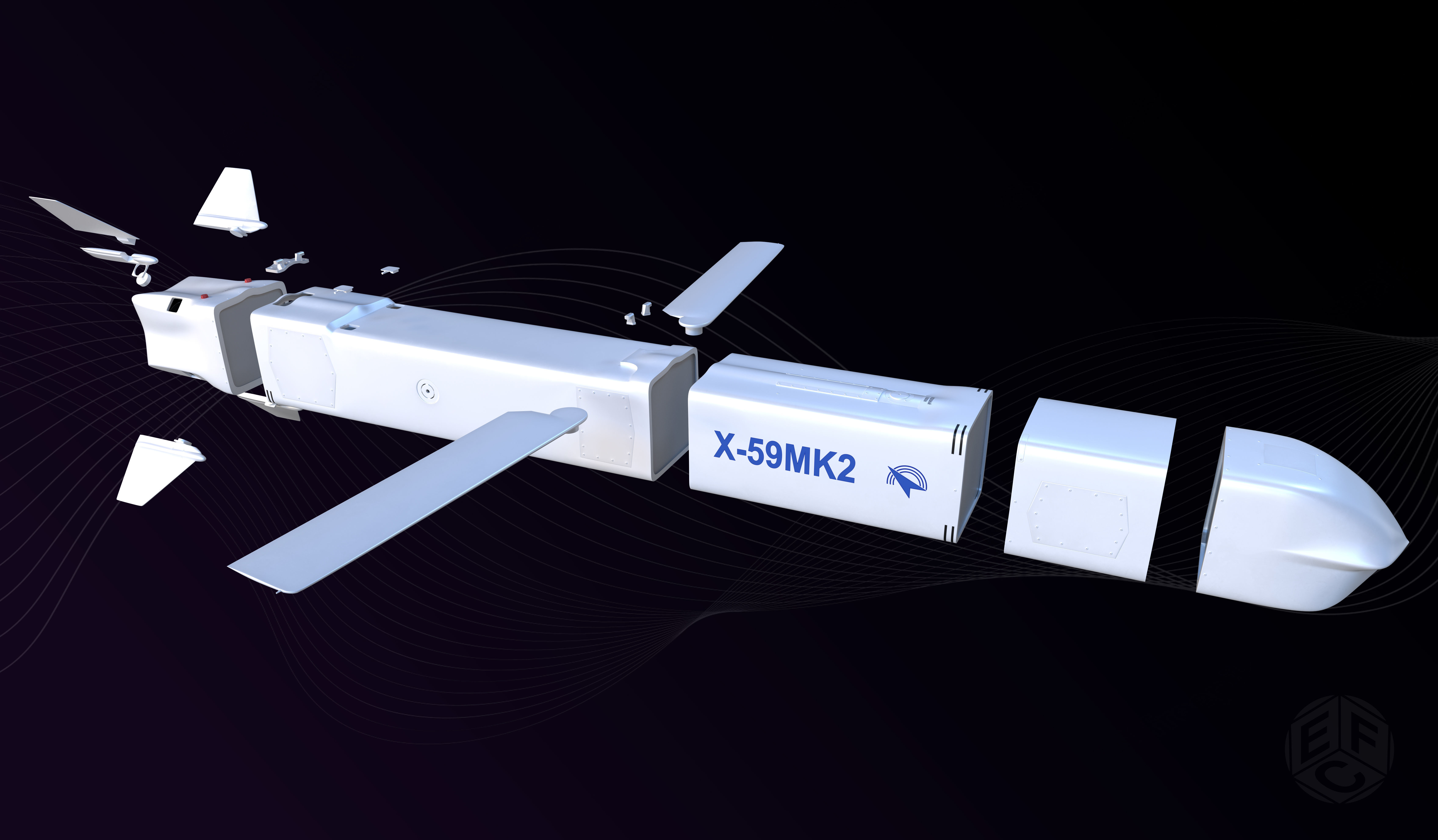 KH-59MK2 - X-59MK2 3D model animated | CGTrader