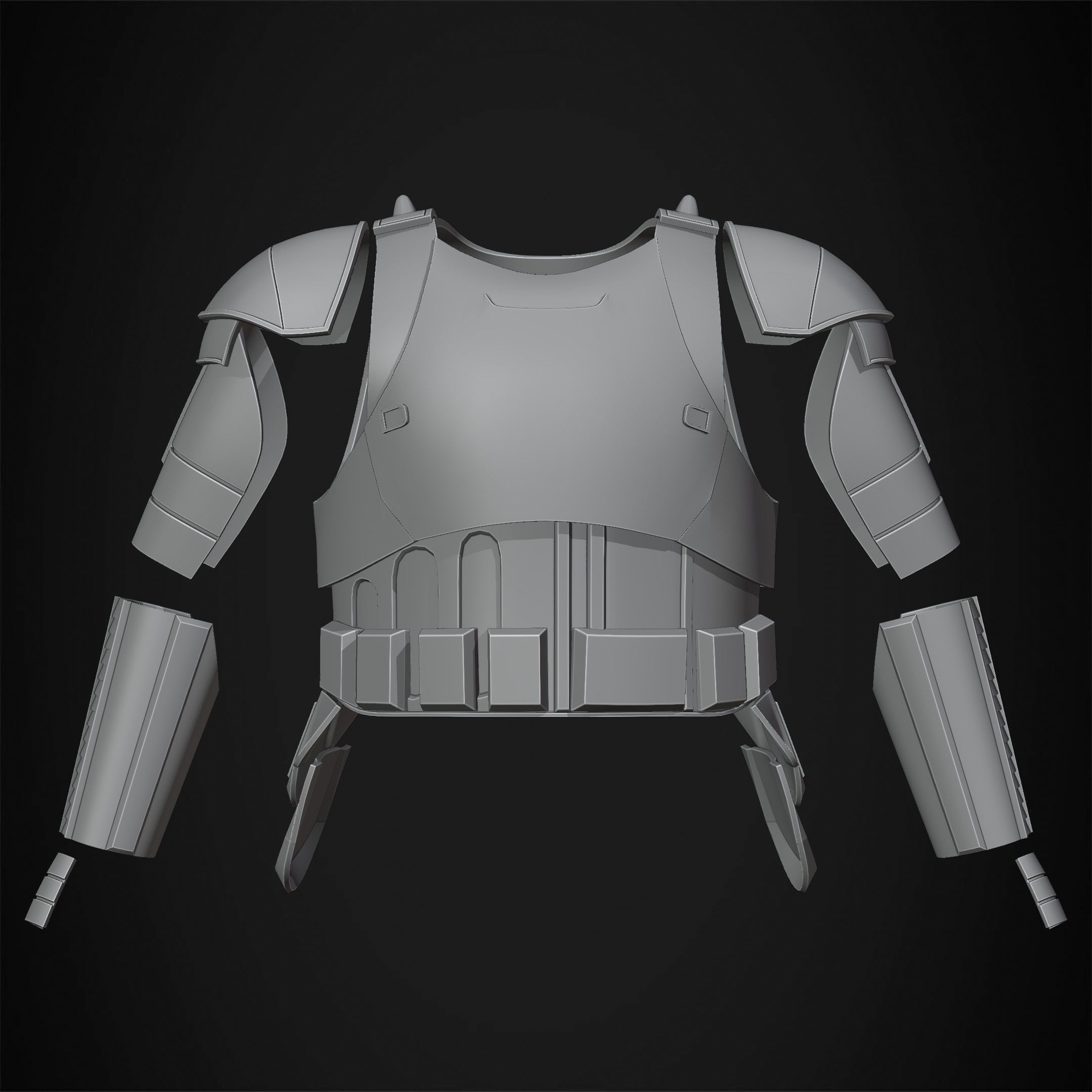 The Mandalorian Imperial Praetorian Guard Armor for Cosplay 3D model 3D ...