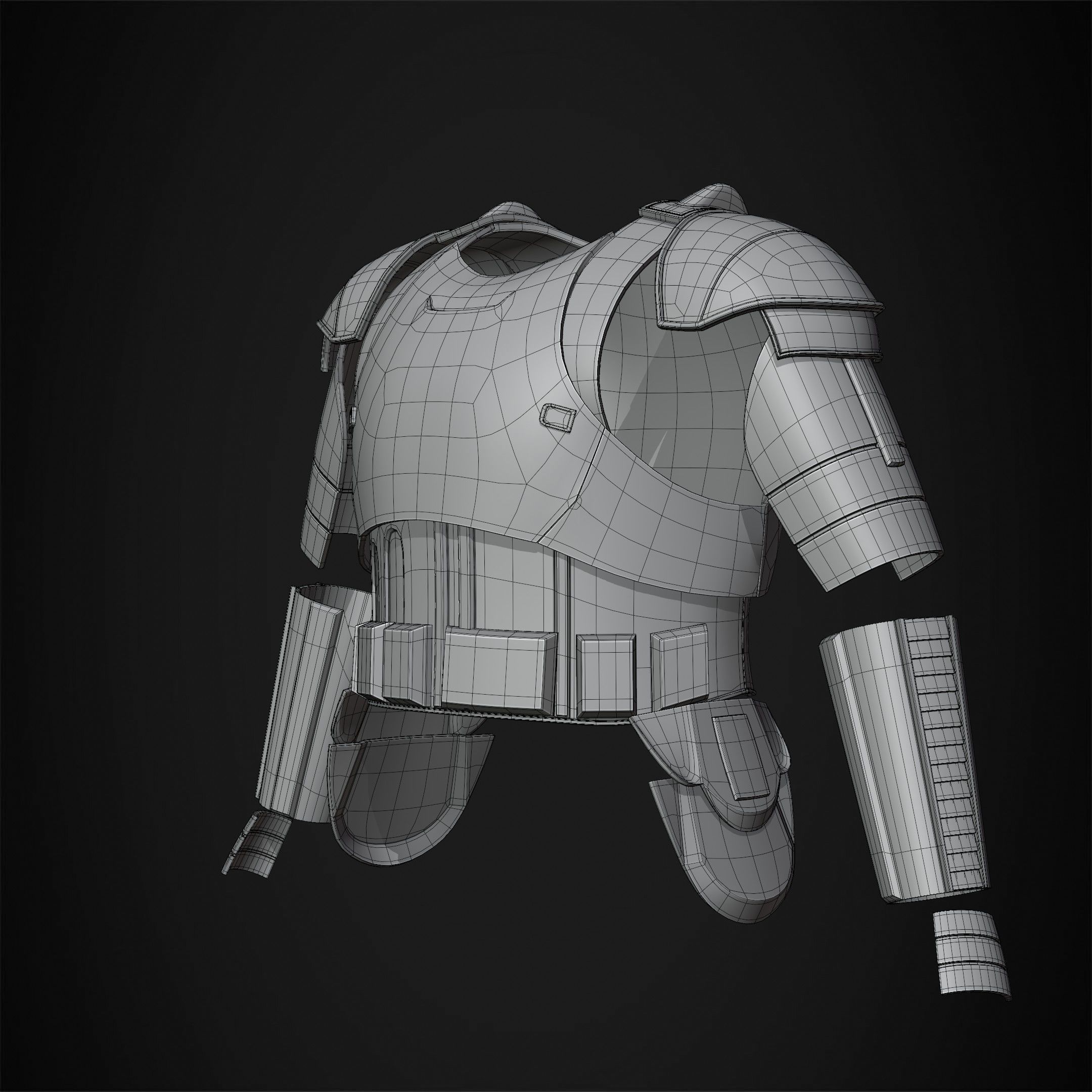 The Mandalorian Imperial Praetorian Guard Armor for Cosplay 3D model 3D ...