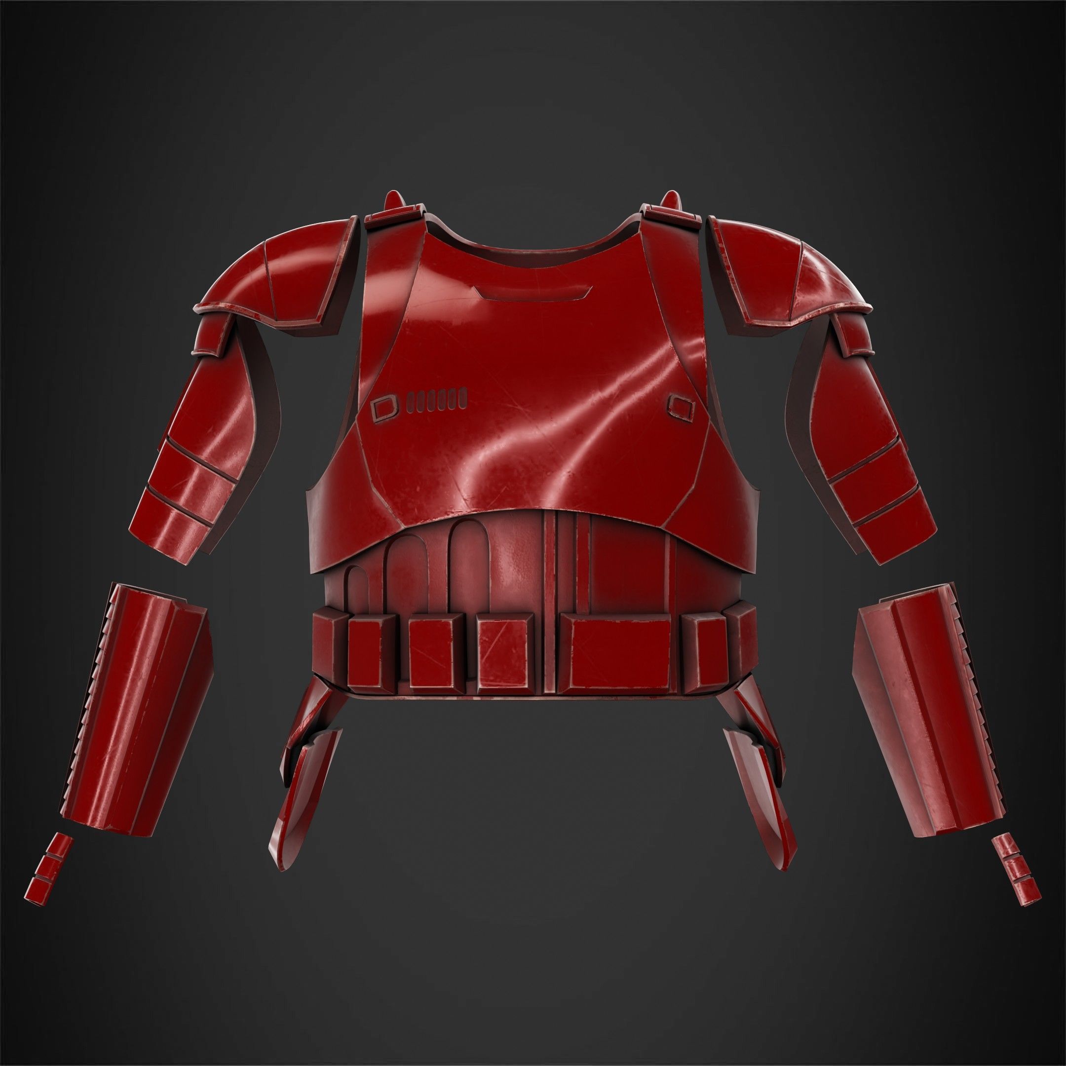 The Mandalorian Imperial Praetorian Guard Armor for Cosplay 3D model 3D ...