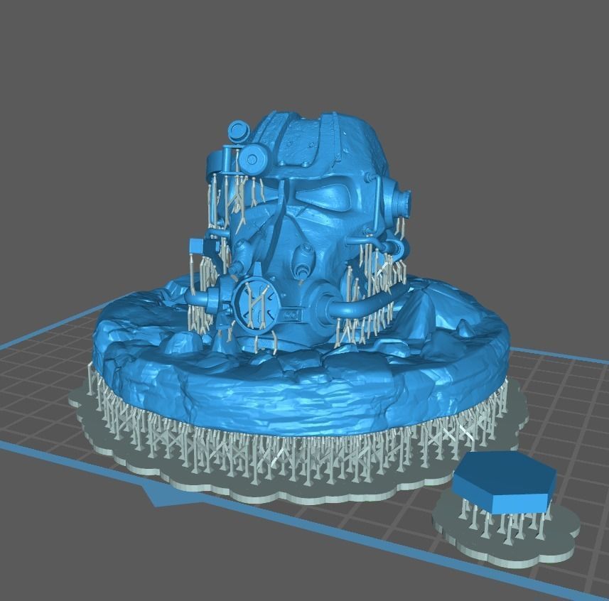 Power Armor T60 Helmet From Fallout 3d Print File 3d Model 3d