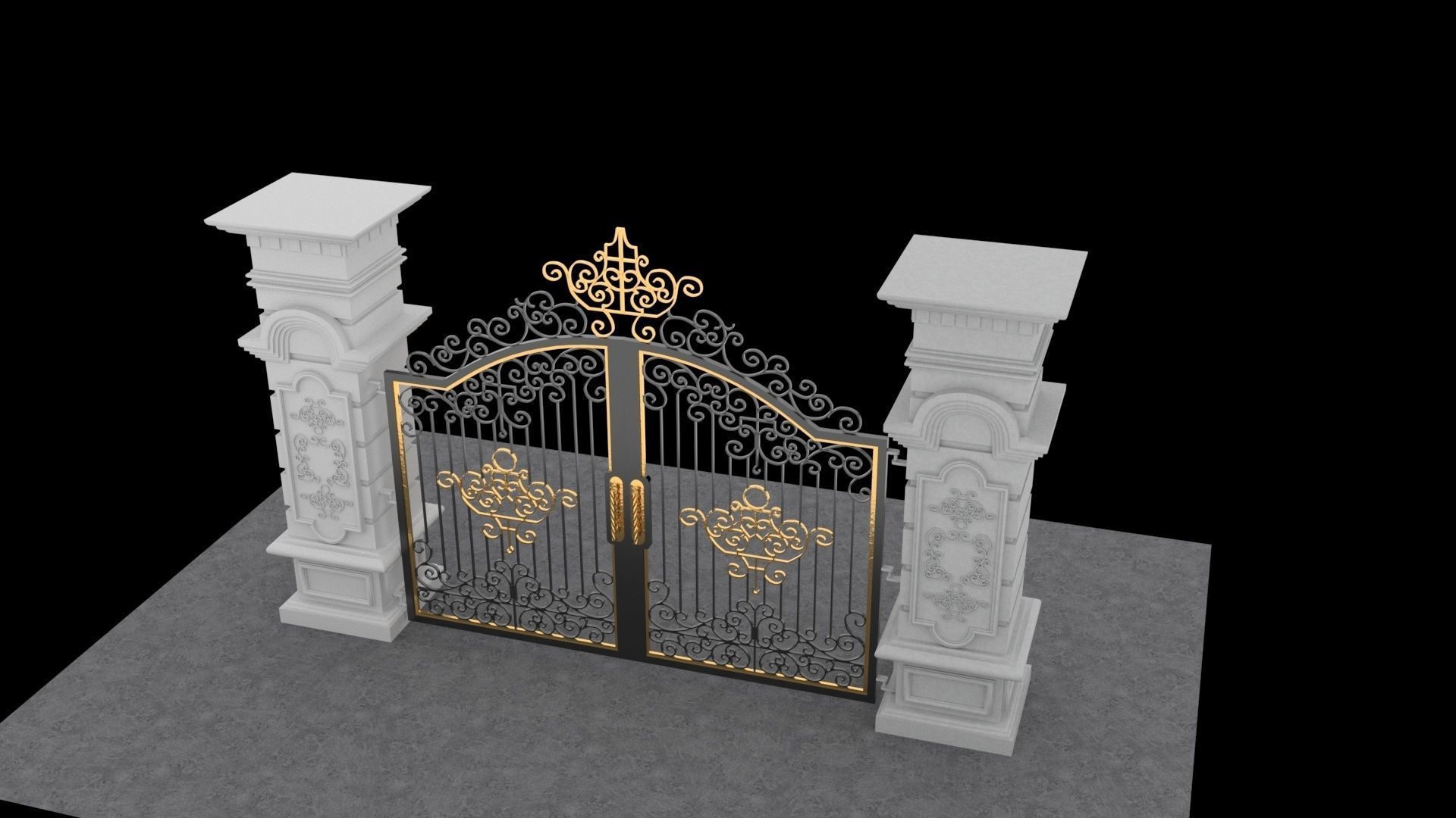 Royal Gate 3D model | CGTrader