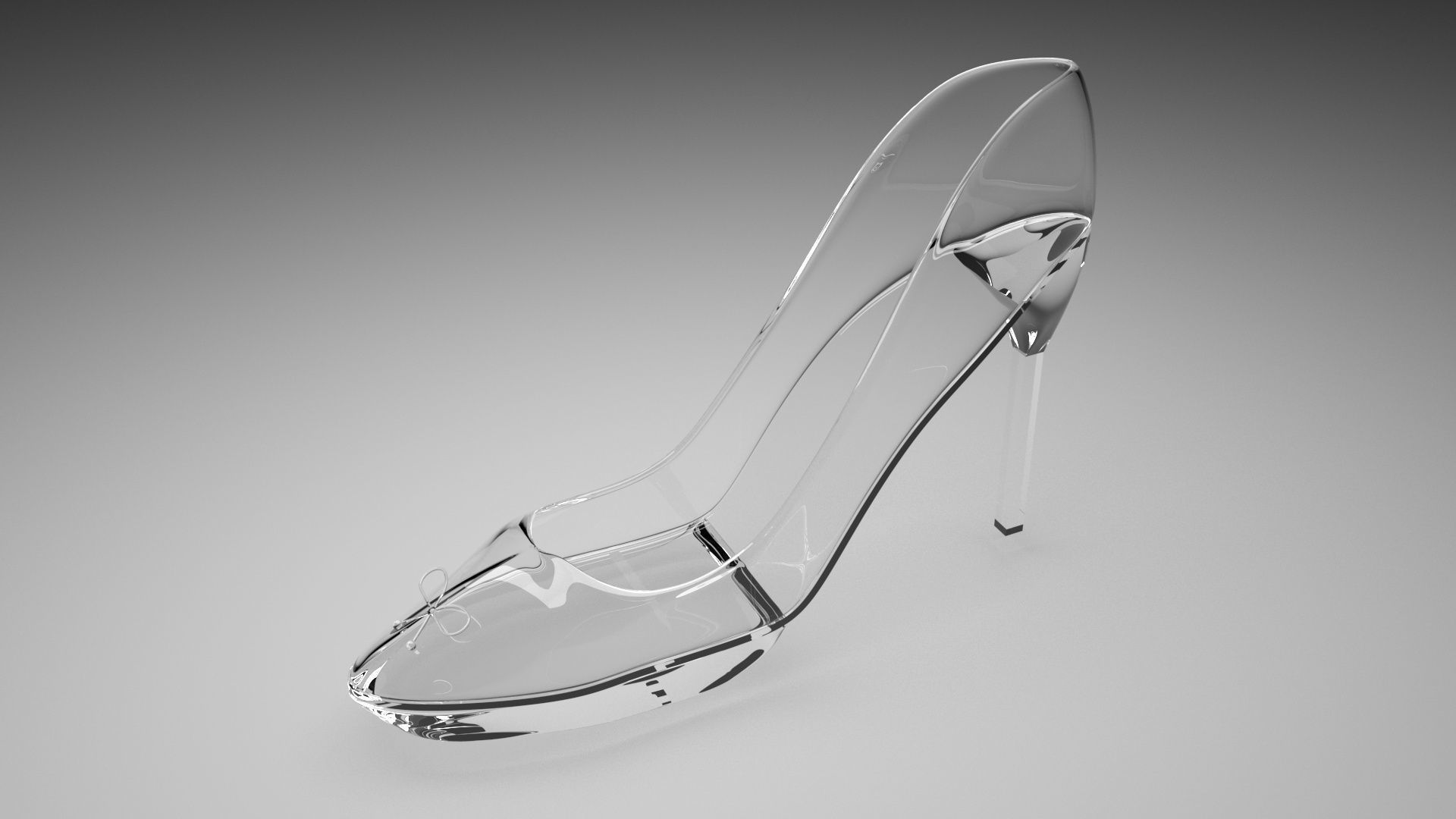Cinderella Crystal Shoe 3D model | CGTrader