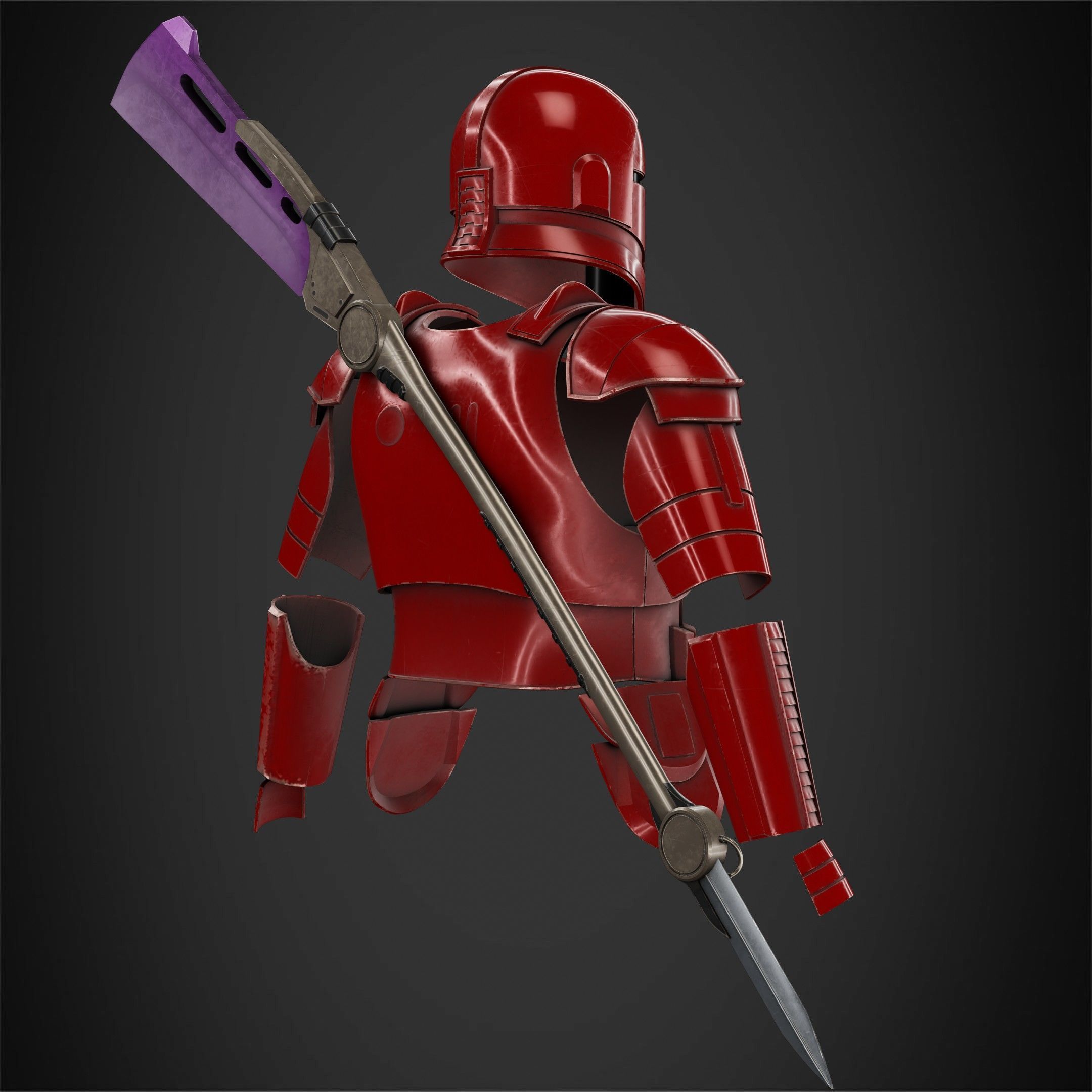 Imperial Praetorian Guard Full Armor and Weapon for Cosplay 3D Model ...