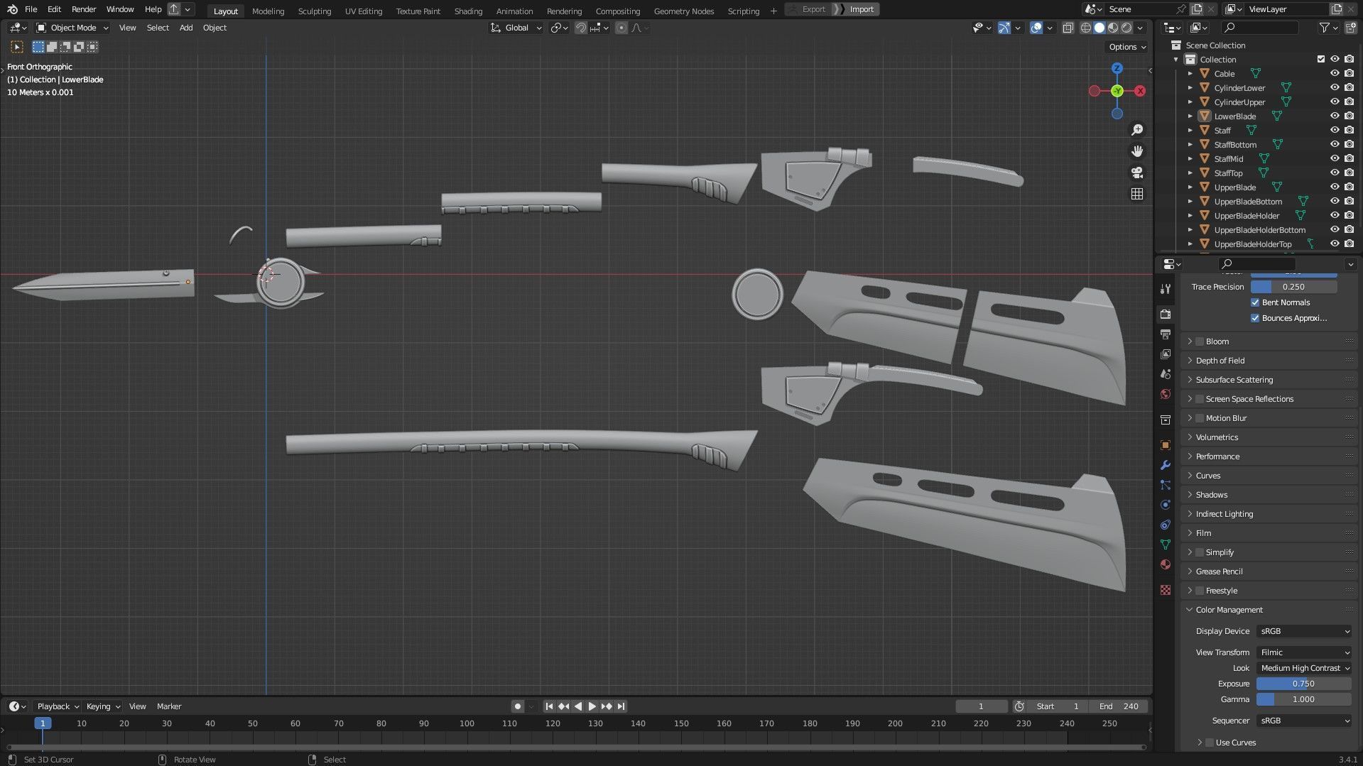 Imperial Praetorian Guard Full Armor and Weapon for Cosplay 3D Model ...