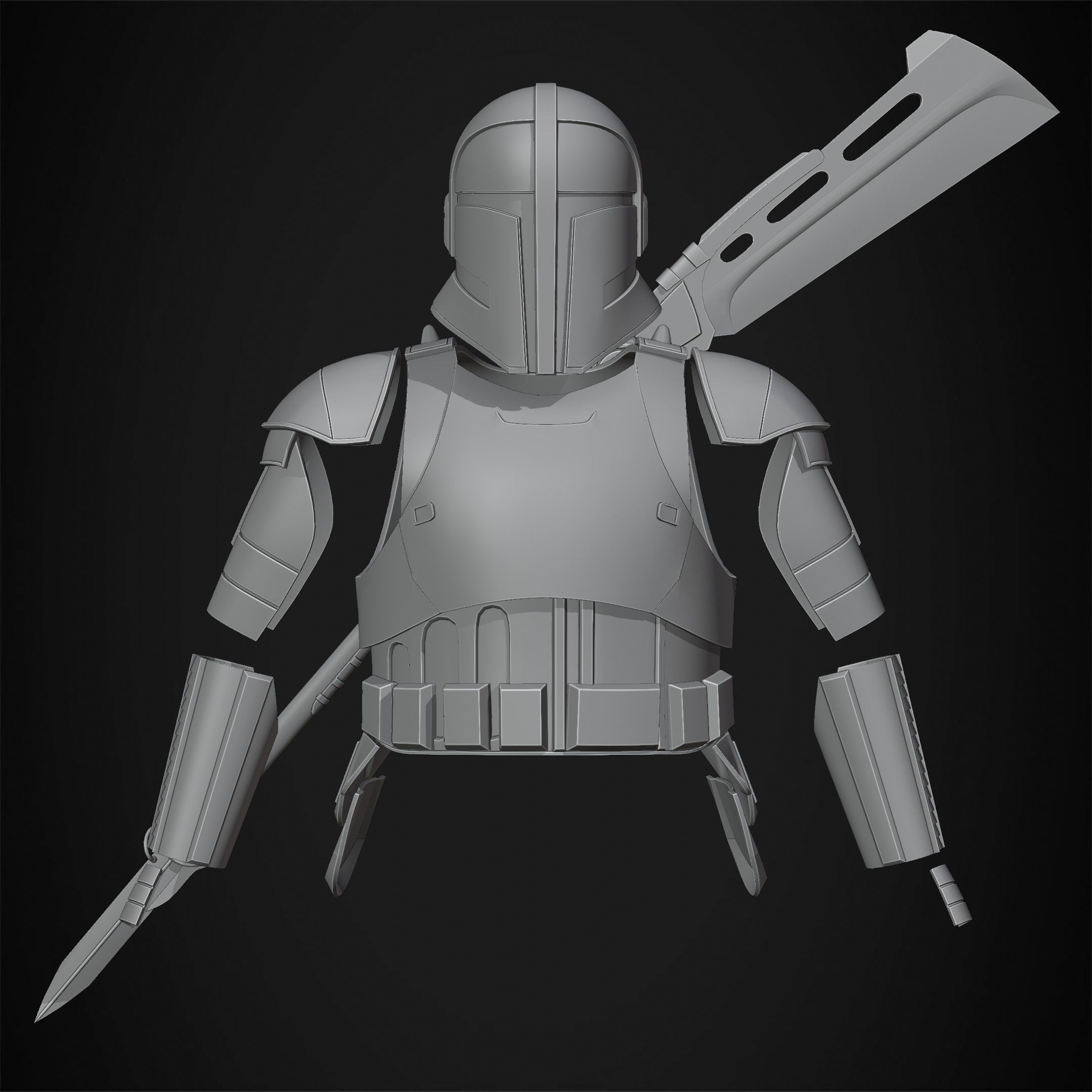 Imperial Praetorian Guard Full Armor and Weapon for Cosplay 3D Model ...
