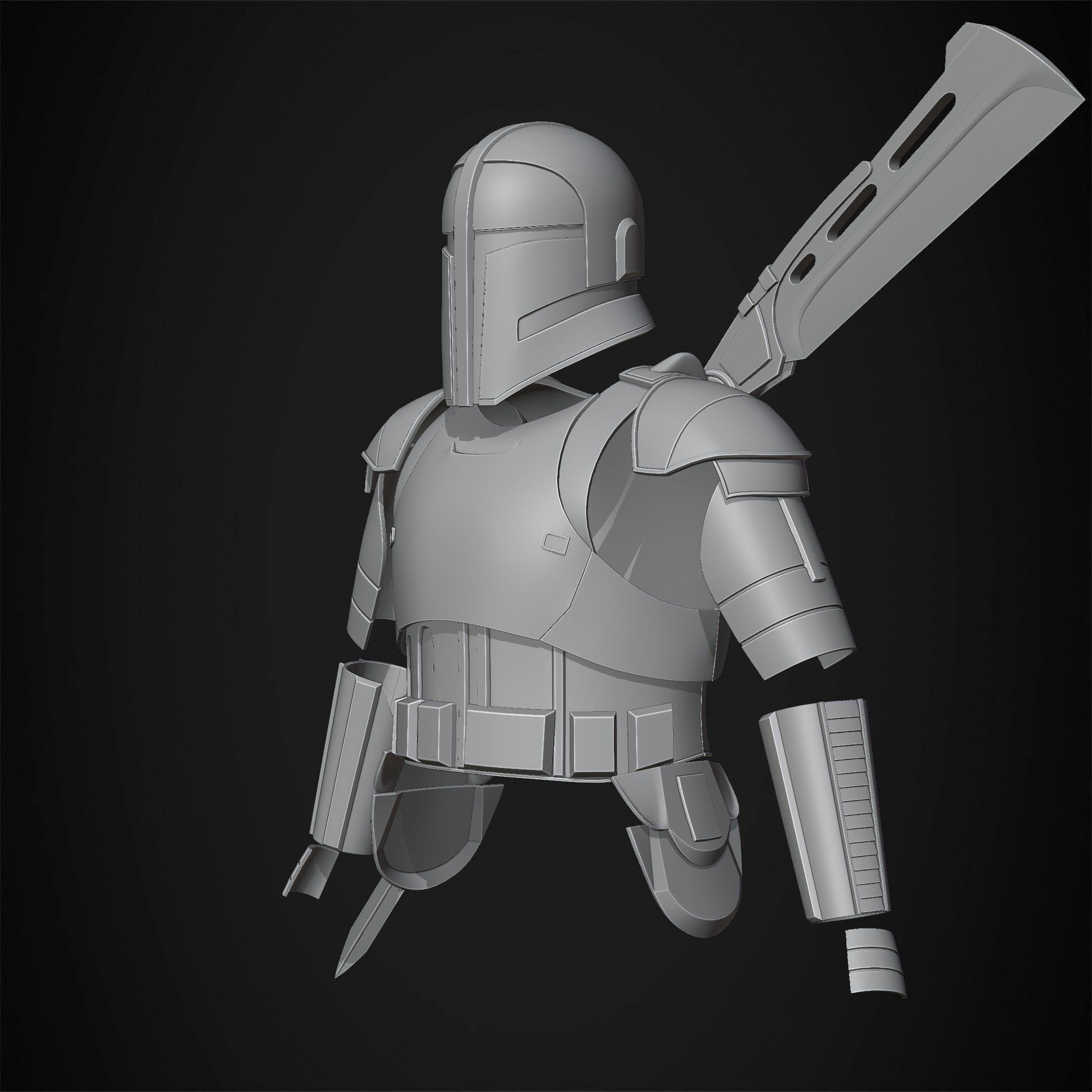 Imperial Praetorian Guard Full Armor and Weapon for Cosplay 3D Model ...