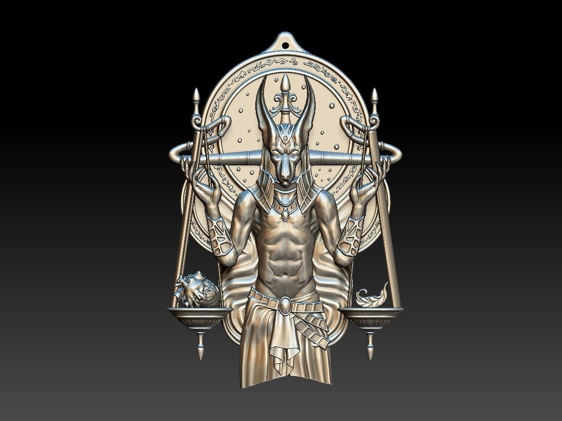 HM Anubis Keychain 3D model 3D printable | CGTrader
