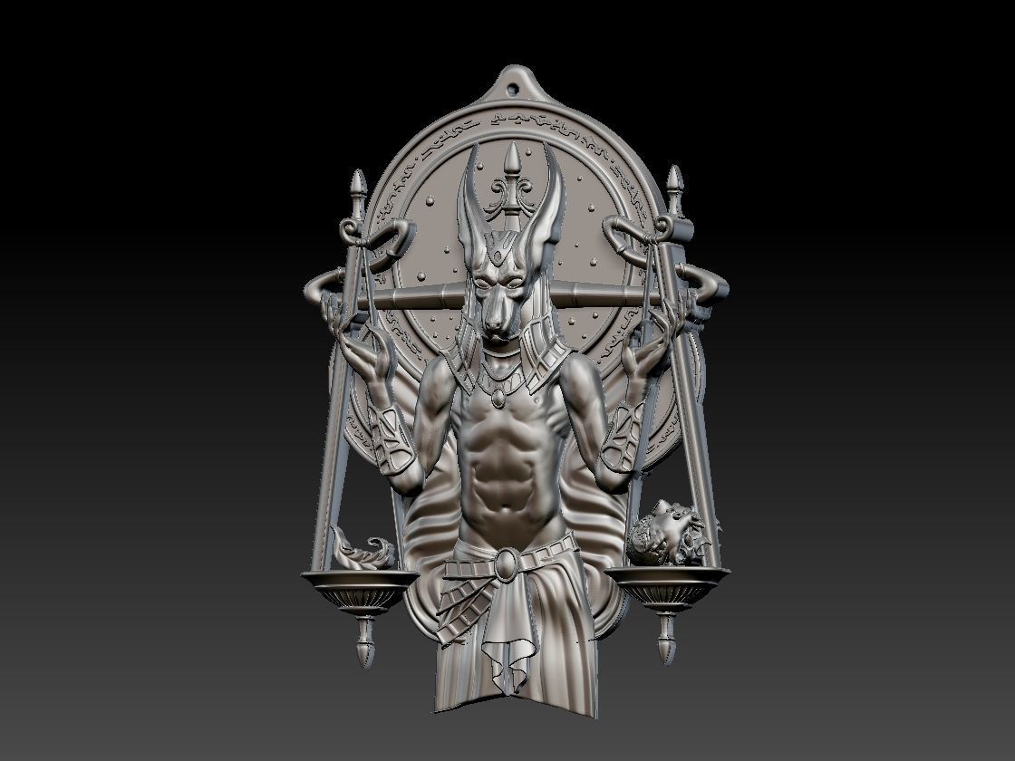 HM Anubis Keychain 3D model 3D printable | CGTrader