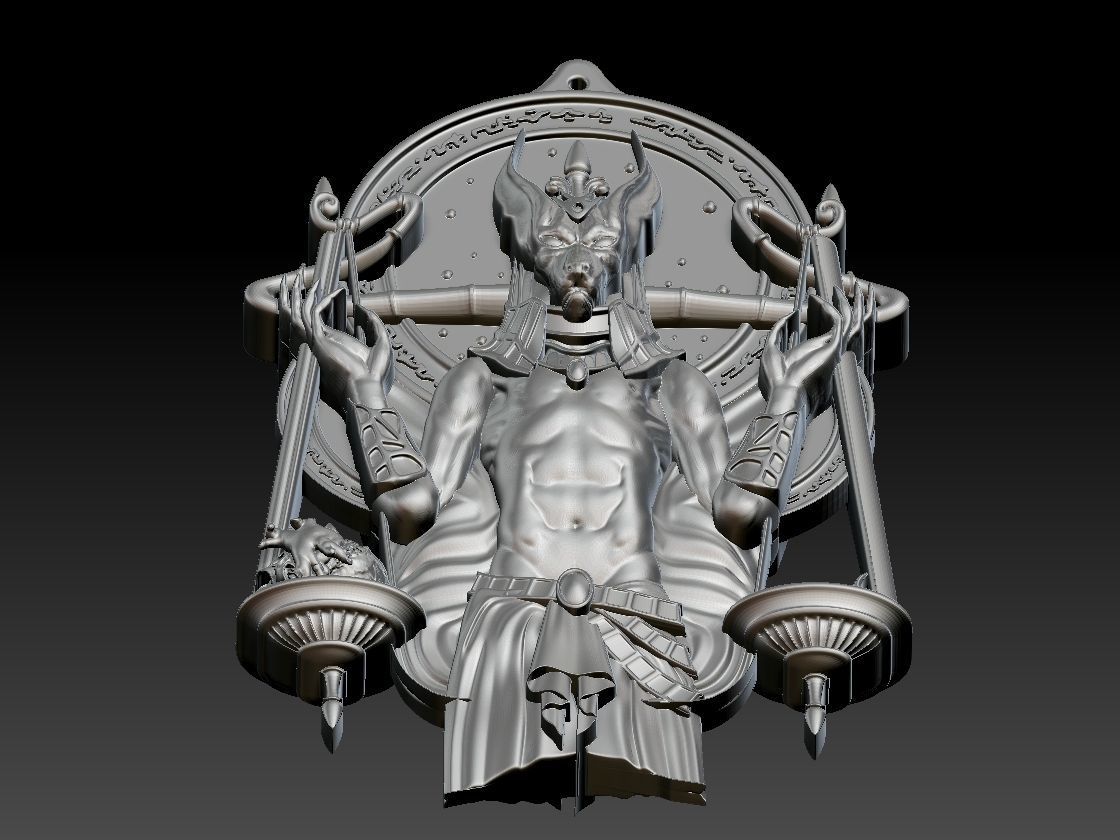 HM Anubis Keychain 3D model 3D printable | CGTrader