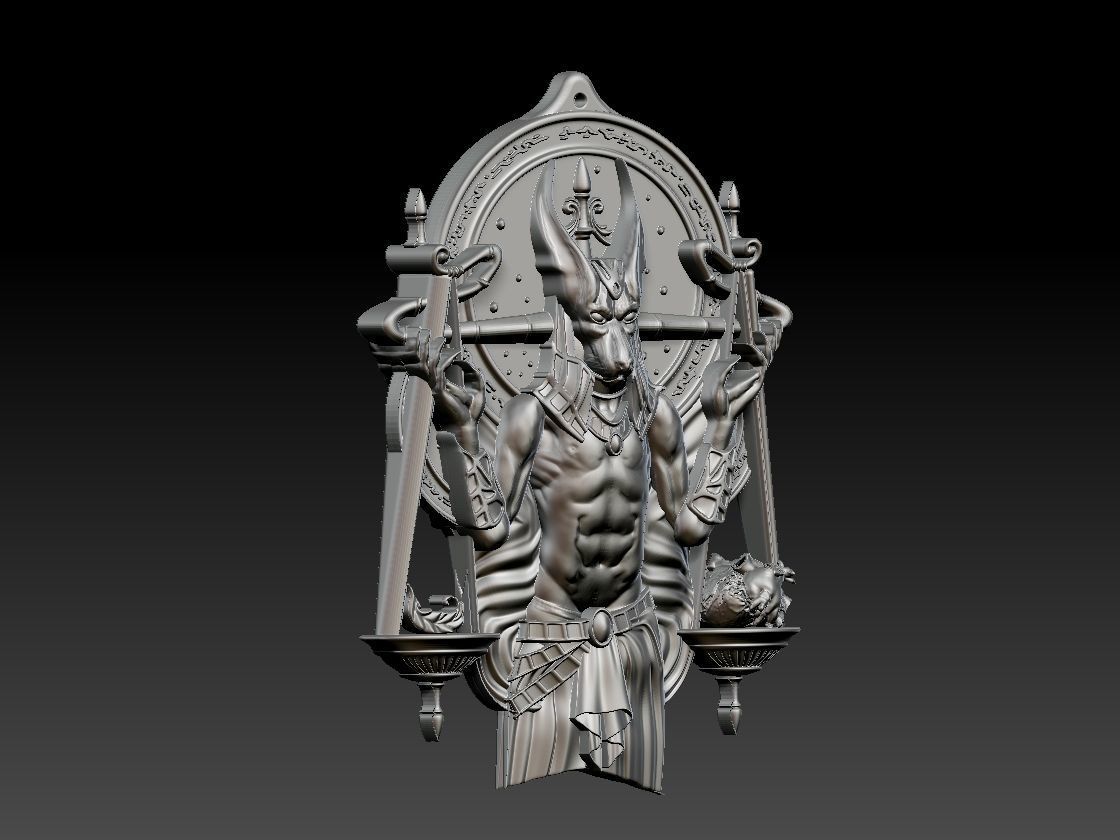 HM Anubis Keychain 3D model 3D printable | CGTrader