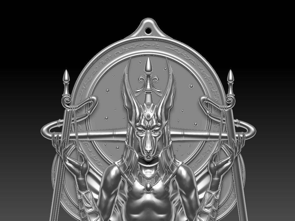 HM Anubis Keychain 3D model 3D printable | CGTrader