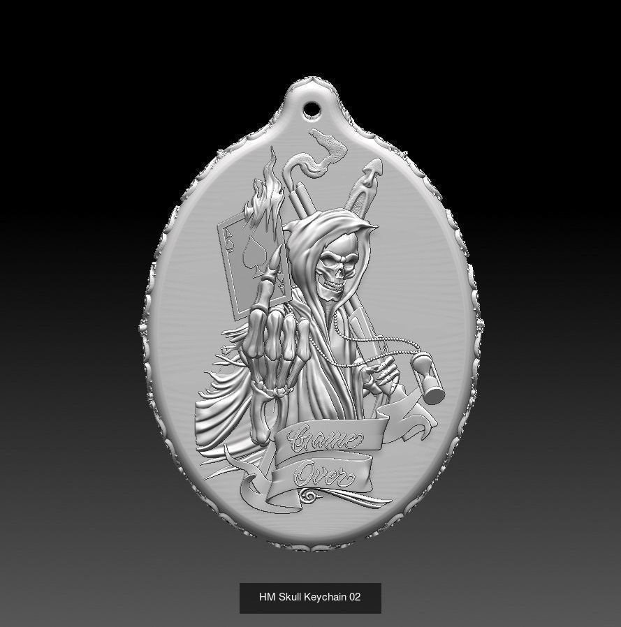 HM Skull Anubis Keychains Collection | CGTrader