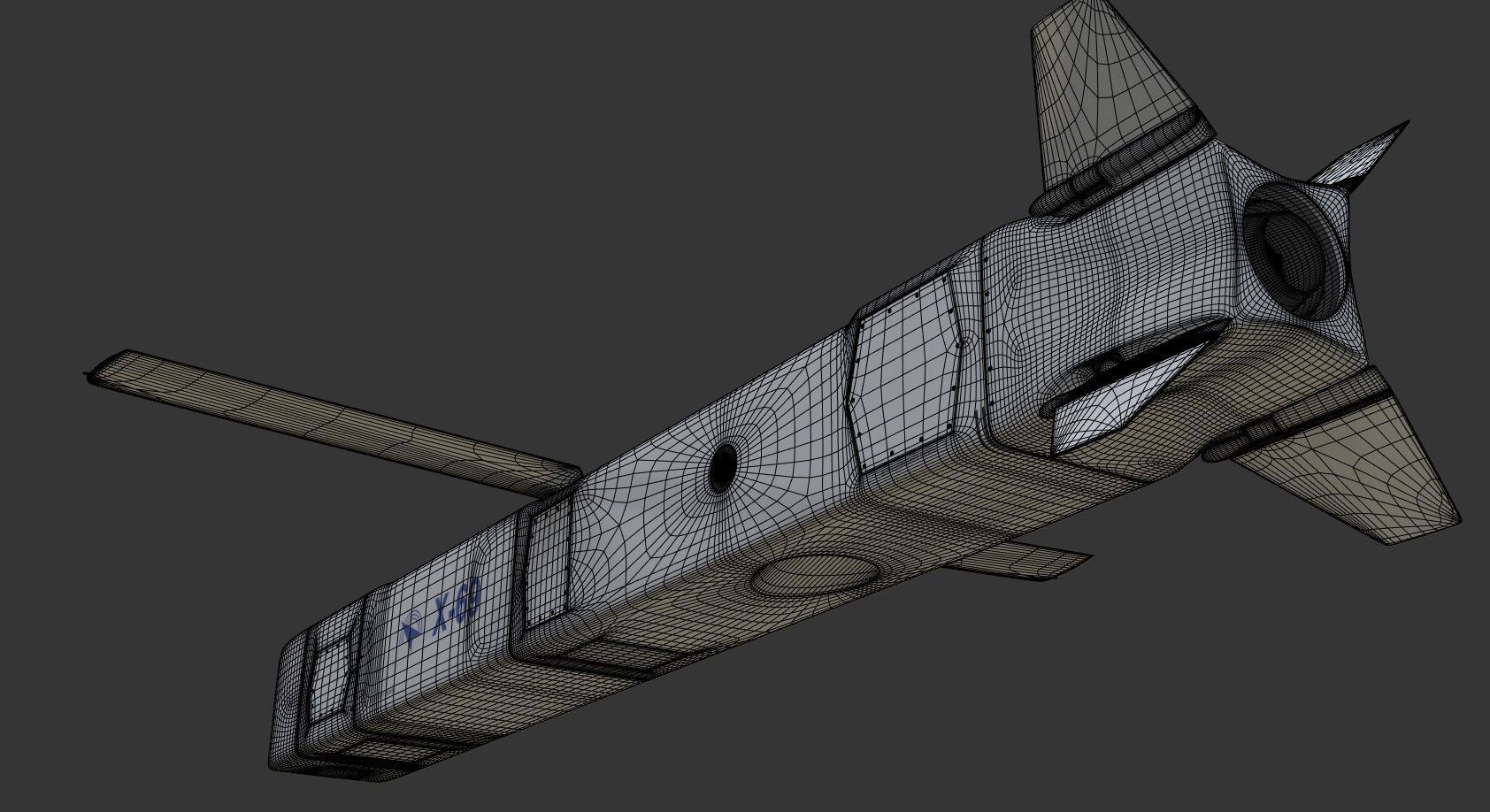 Kh-69 - X-69 stealth cruise missile 3D model animated | CGTrader