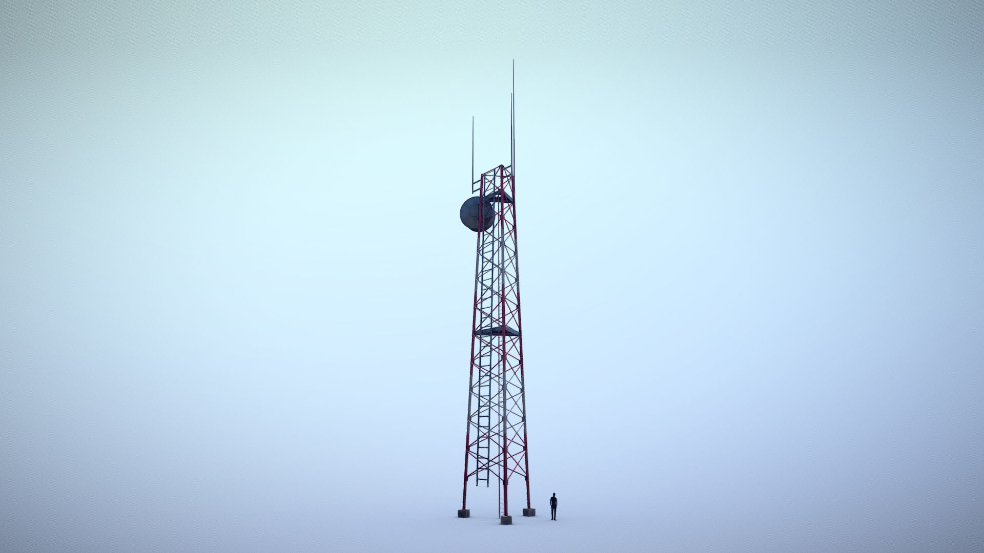 3D model LA CellTower Truss 26M VR / AR / low-poly | CGTrader
