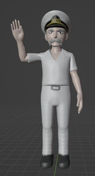 captain ss anne 3D model 3D printable | CGTrader