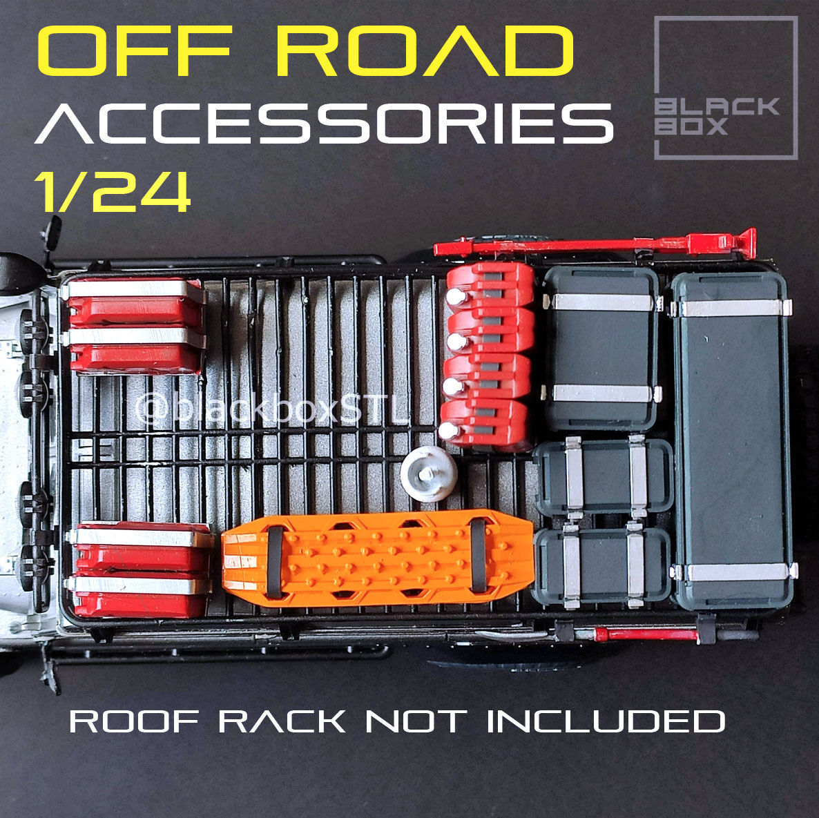 Offroad Accessories set 1-24th scale 3D model 3D printable | CGTrader